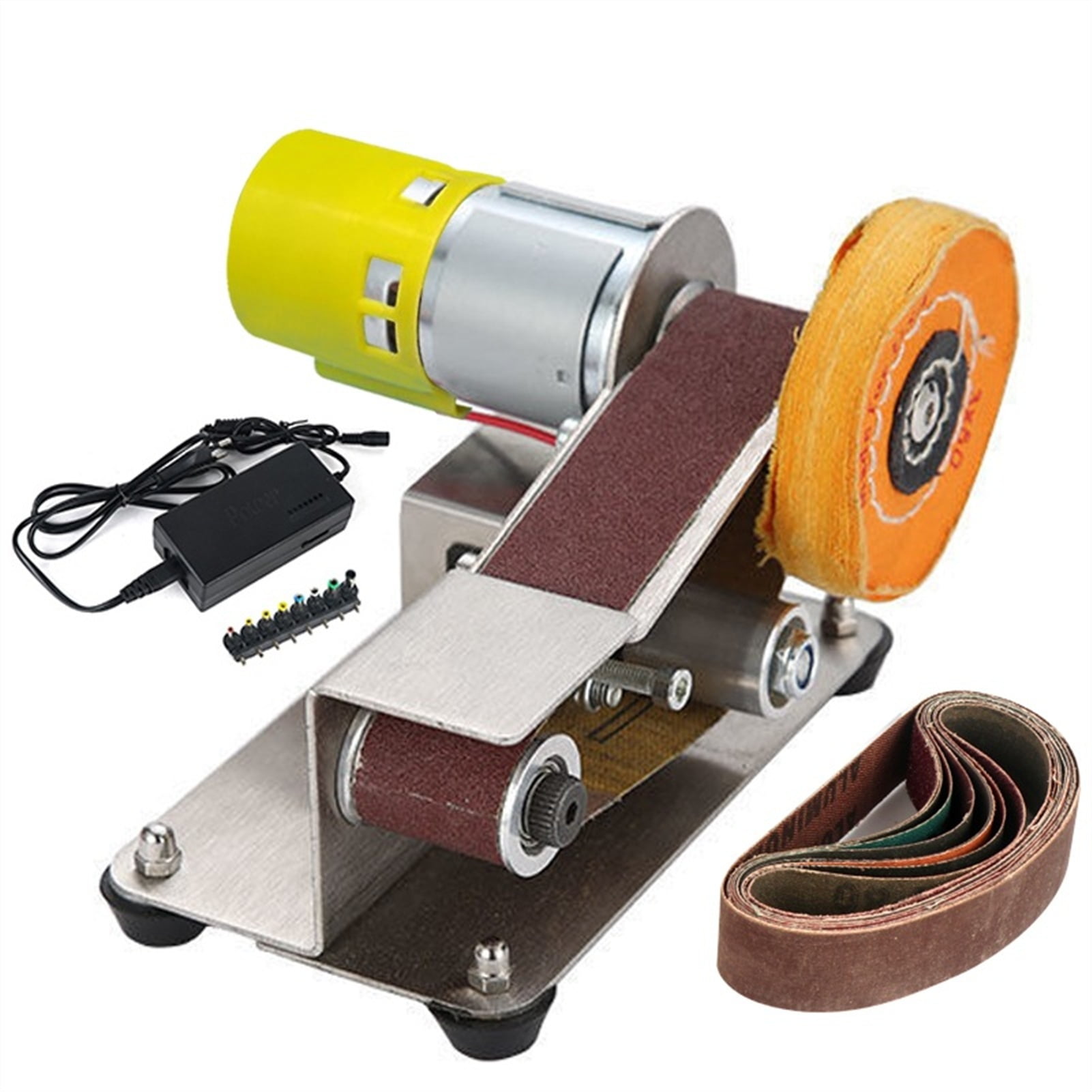 Mini Electric Belt Machine DIY Sander Polisher Adjustable Speed ...
