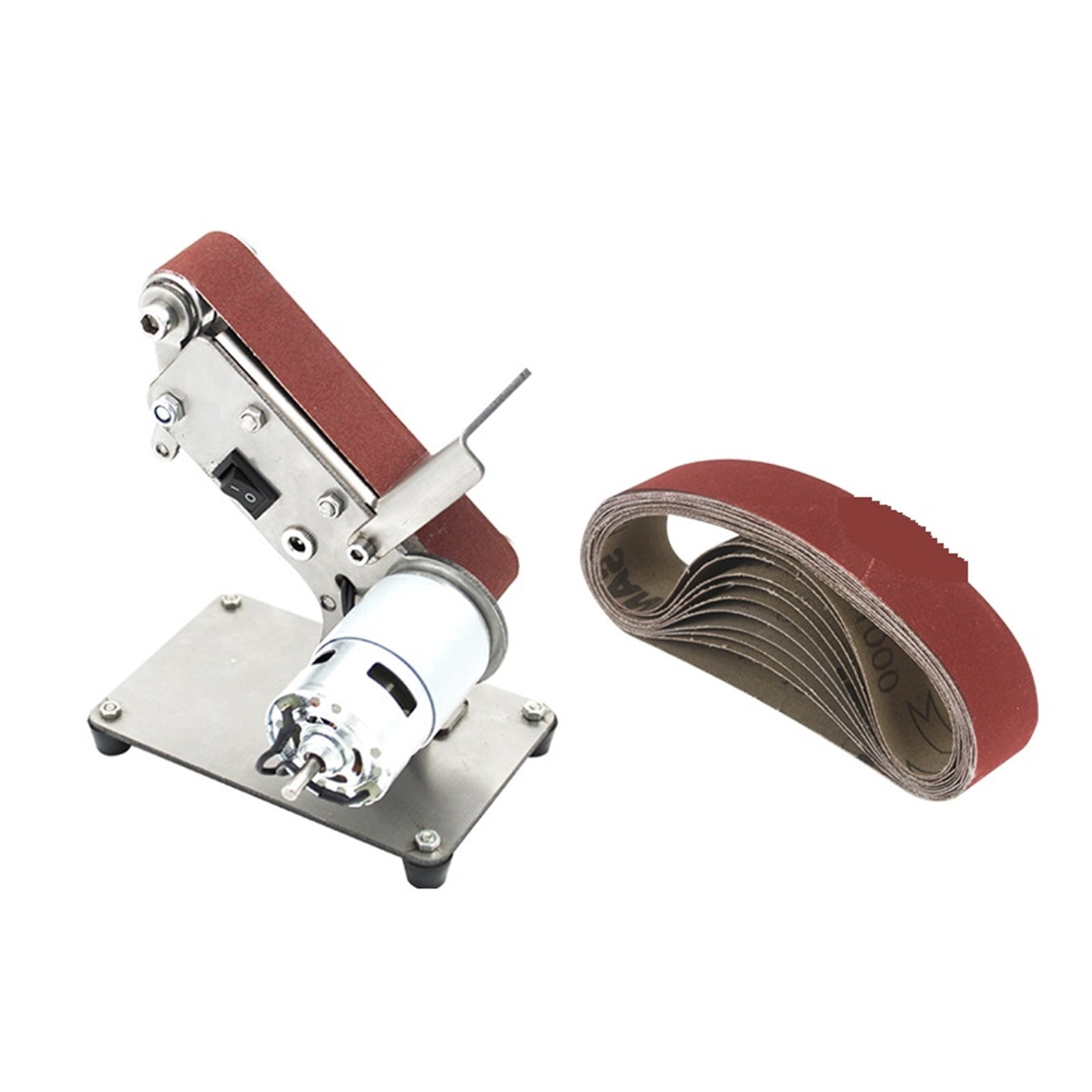 Mini Electric Belt Machine DIY Sander Polisher Grinding Machine ...