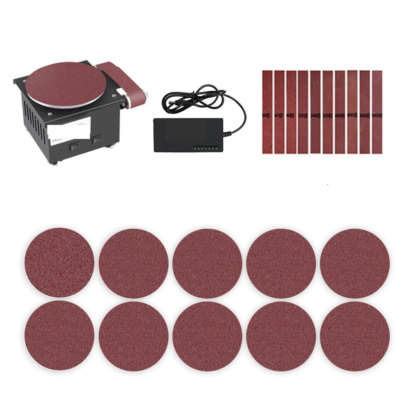 Mini Electric Belt Sander DIY High-Speed Sand Disc Machine ...
