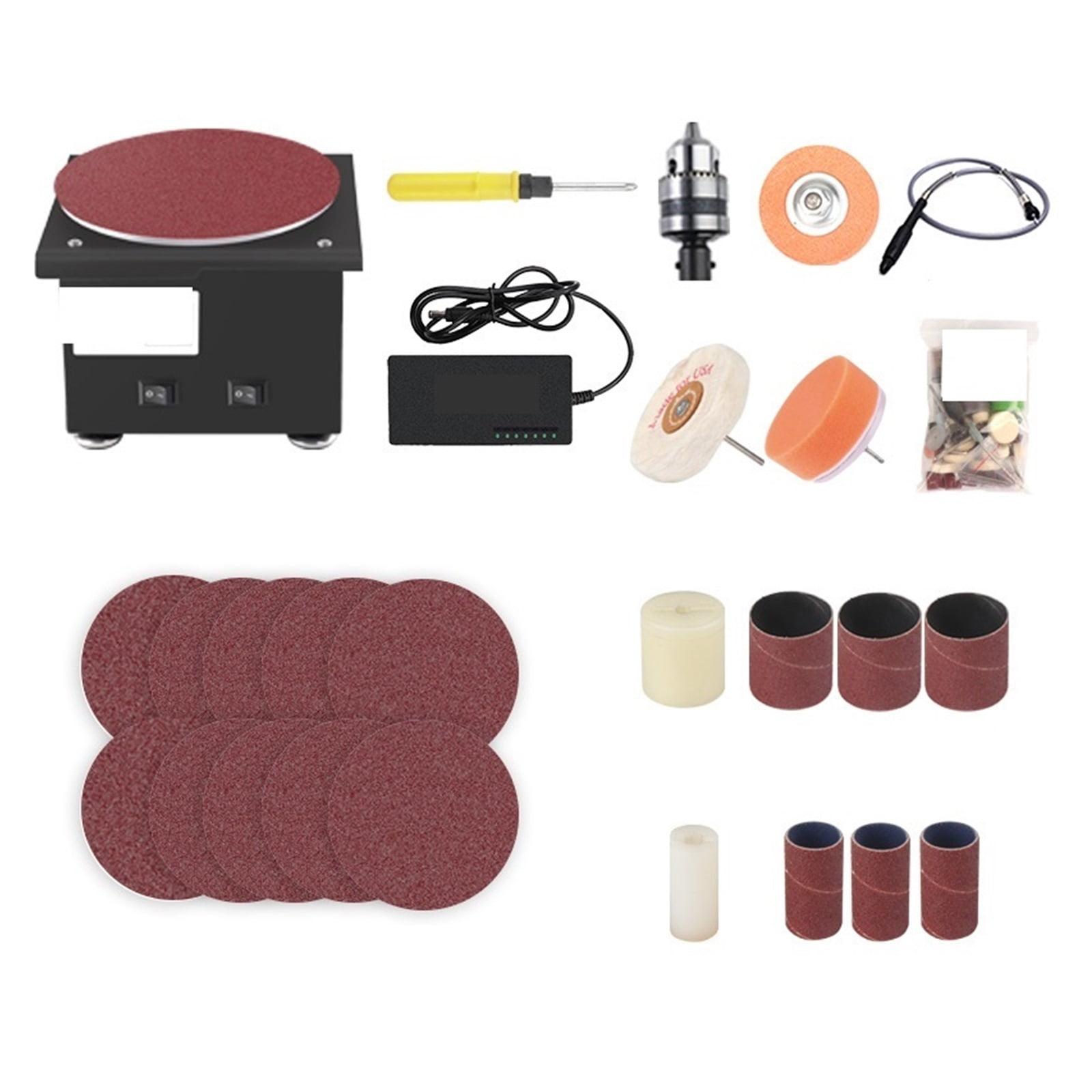 Mini Electric Belt Sander DIY High-Speed Sand Disc Machine ...