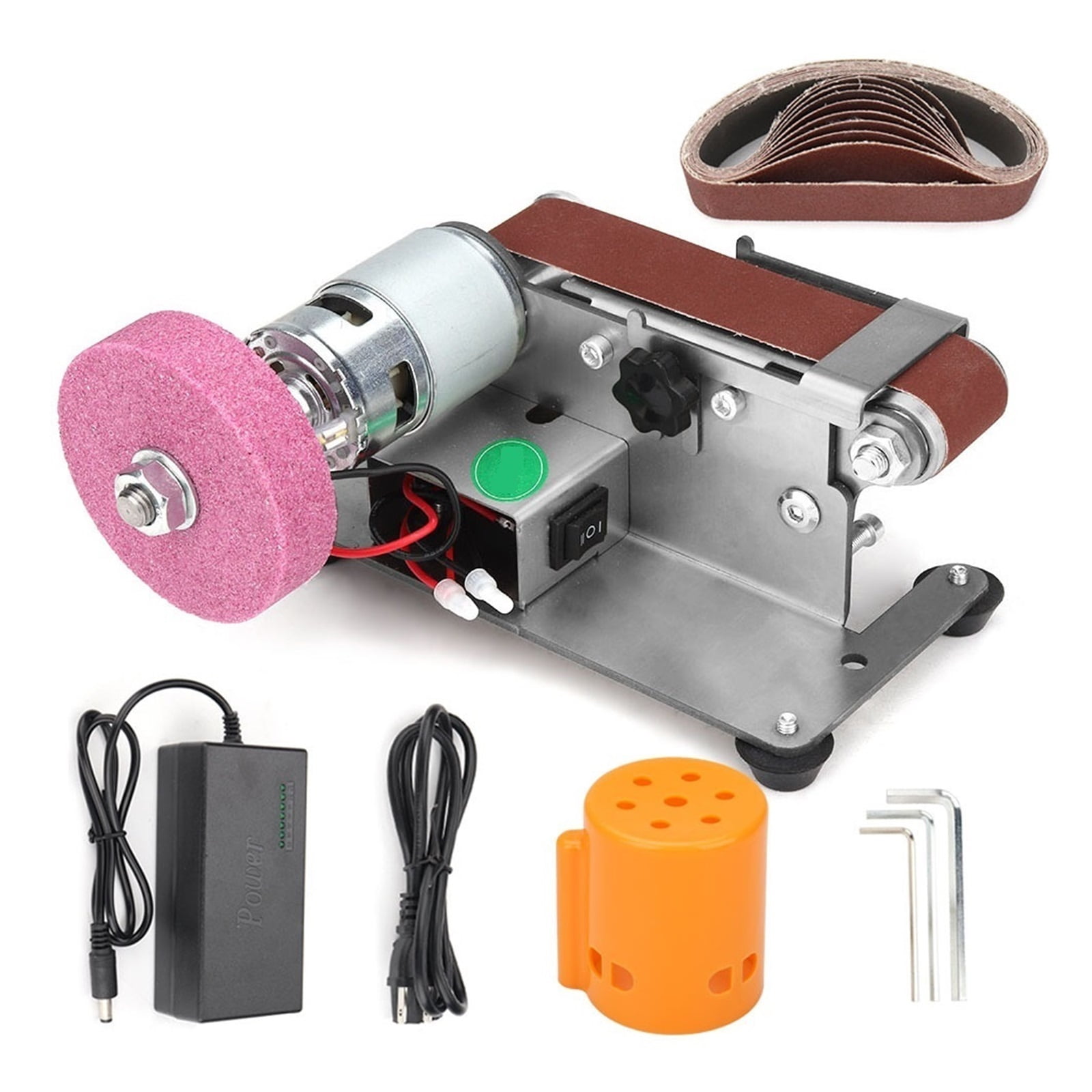 Mini Electric Belt Sander DIY Polishing Grinding Machine ...