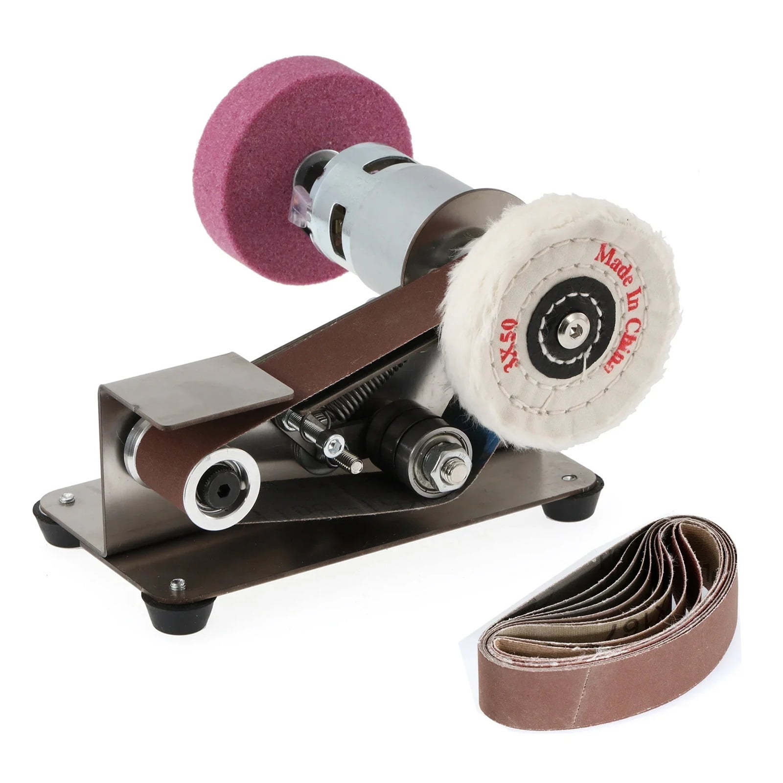 Mini Electric Belt Sander Grinder DIY Polishing Grinding Machine ...