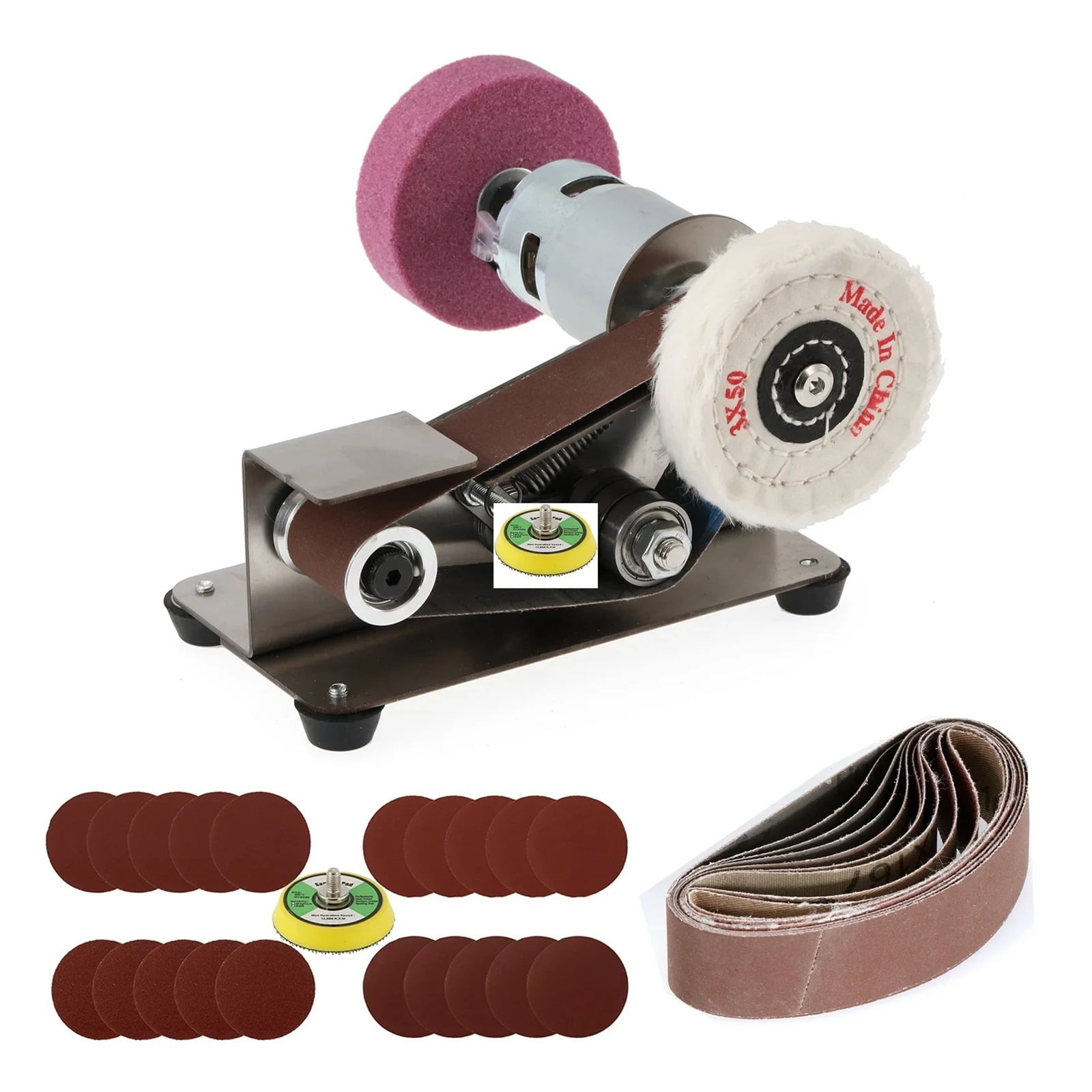 Mini Electric Belt Sander Grinder DIY Polishing Grinding Machine ...