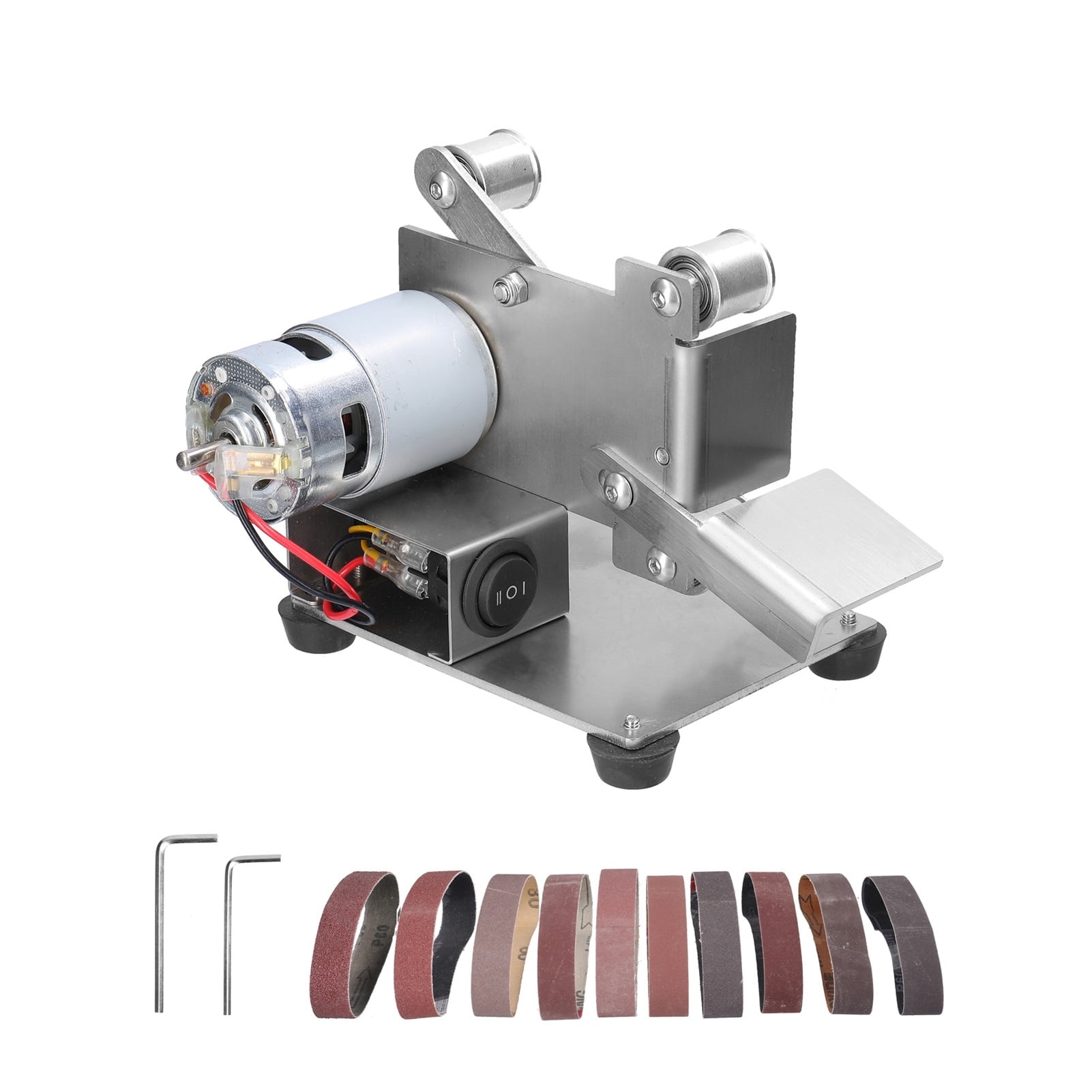 Mini Electric Belt Sander Mini Electric DIY Polishing Grinding Machine ...