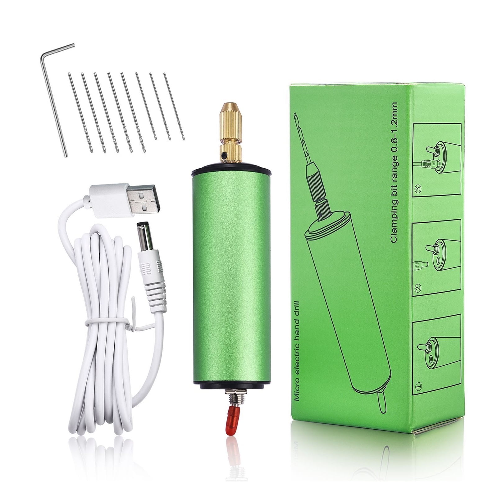 Mini Electric Drill Set Jewelry Equipment DIY Epoxy Resin Jewelry Making Tool Kit For Bead Wood ...