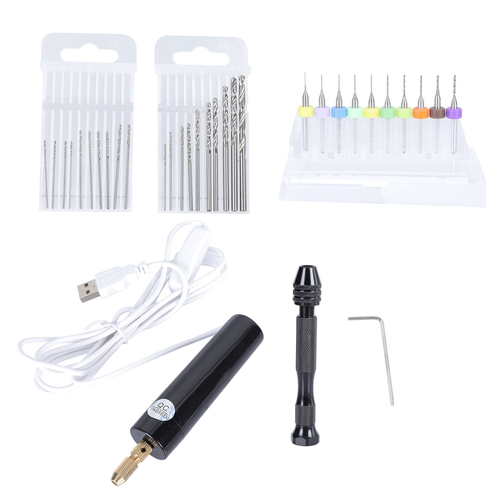 Mini Electric Drill Set Woodworking Drilling Tools for Jewelry Making Rotary DIY - Walmart.com