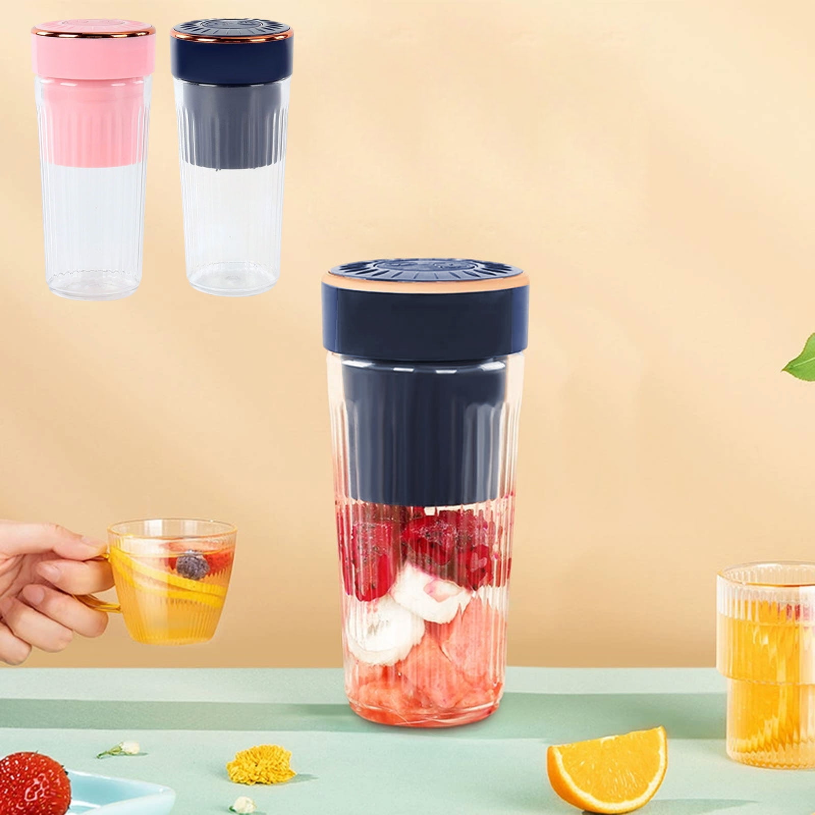 Mini Electric Juicer, USB Powered Portable Juicer, 2-Speed Motor ...