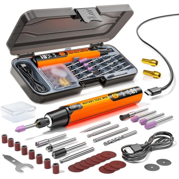 Mini Electric Rotary Tool Set with LED Light & Digital Display, Mini ...