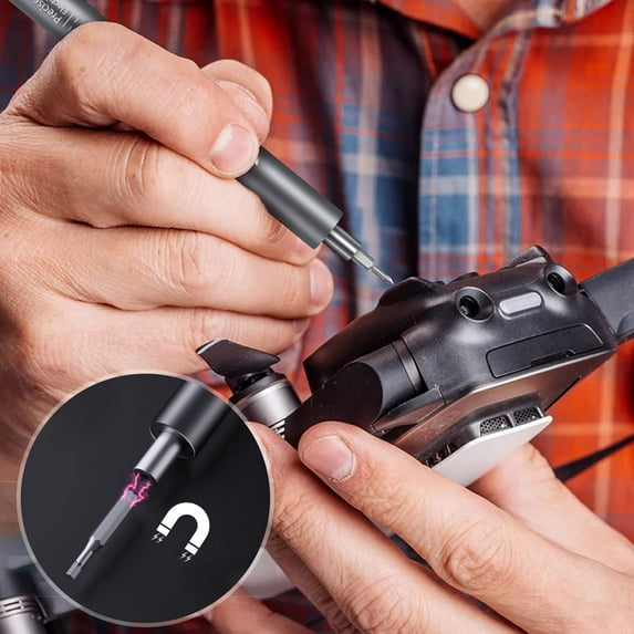 Mini Electric Screwdriver, 120 in 1 Small Portable Cordless Power ...