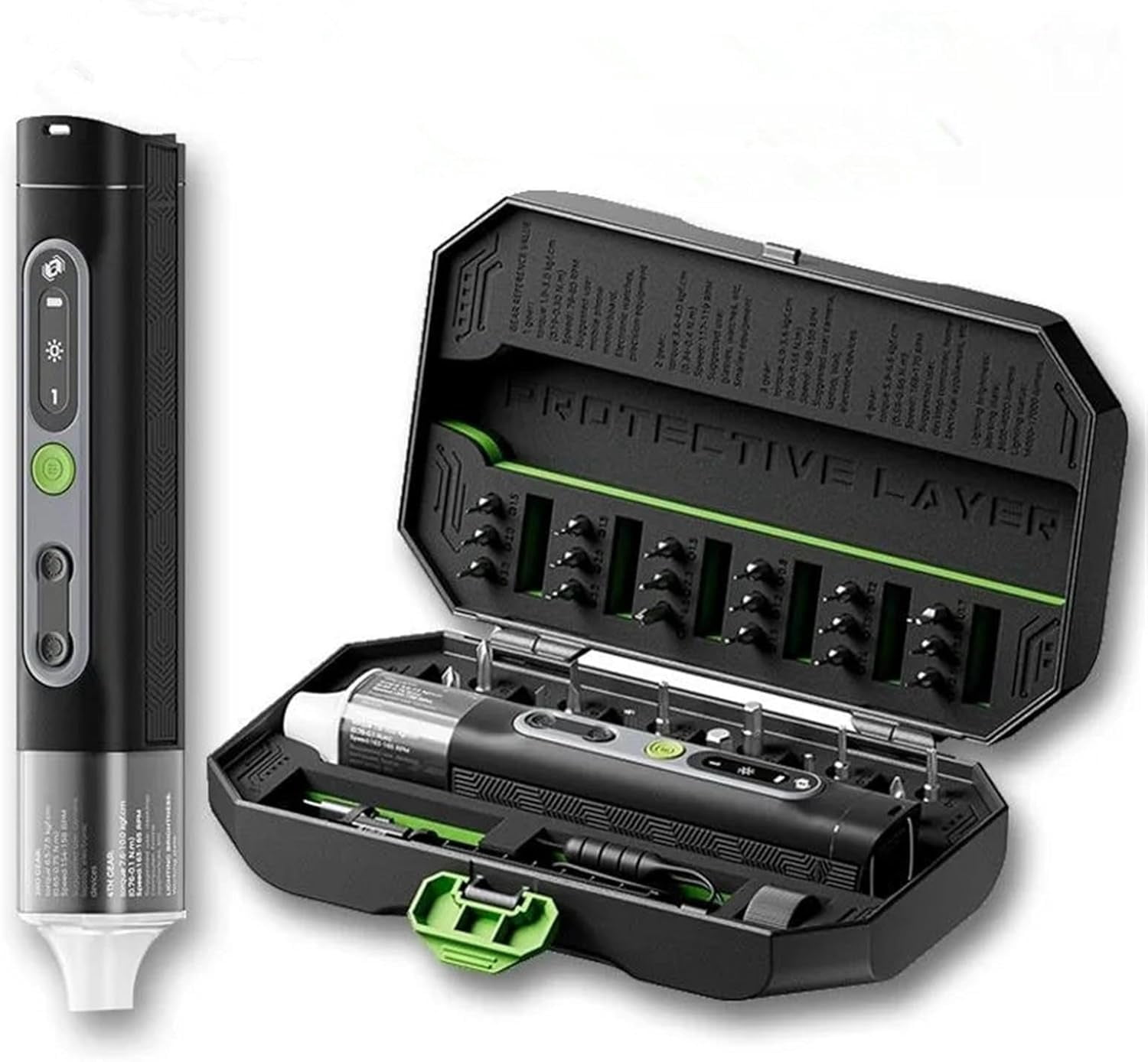 Mini Electric Screwdriver with 30 Magnetic Bits,Precision Screwdriver ...