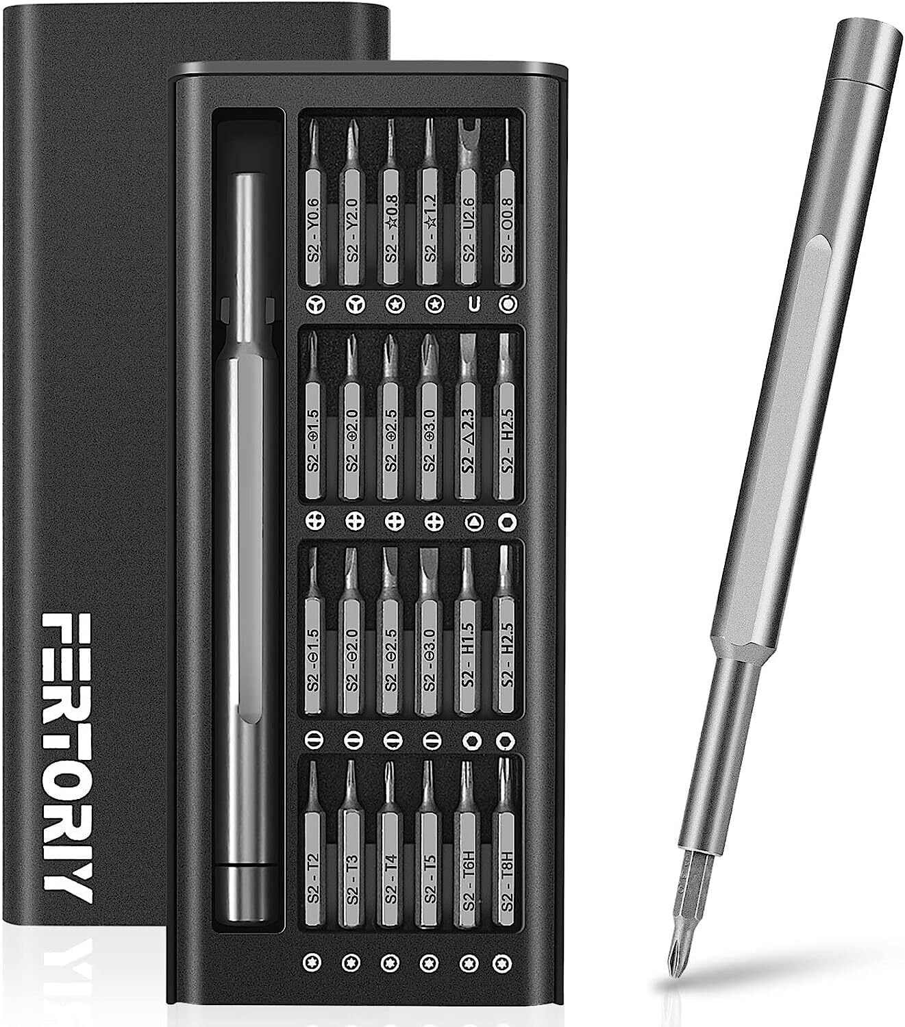 Mini Electric Screwdriver, 68 in 1 Electric Screwdriver Kit with 48 ...