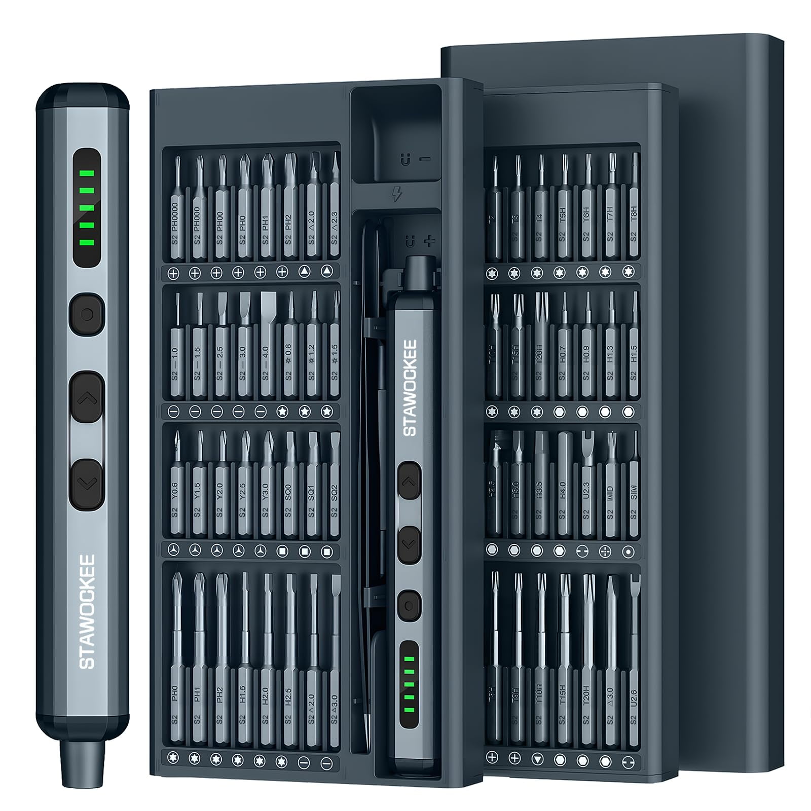 Mini Electric Screwdriver, 68 in 1 Small Electric Screwdriver Set with ...