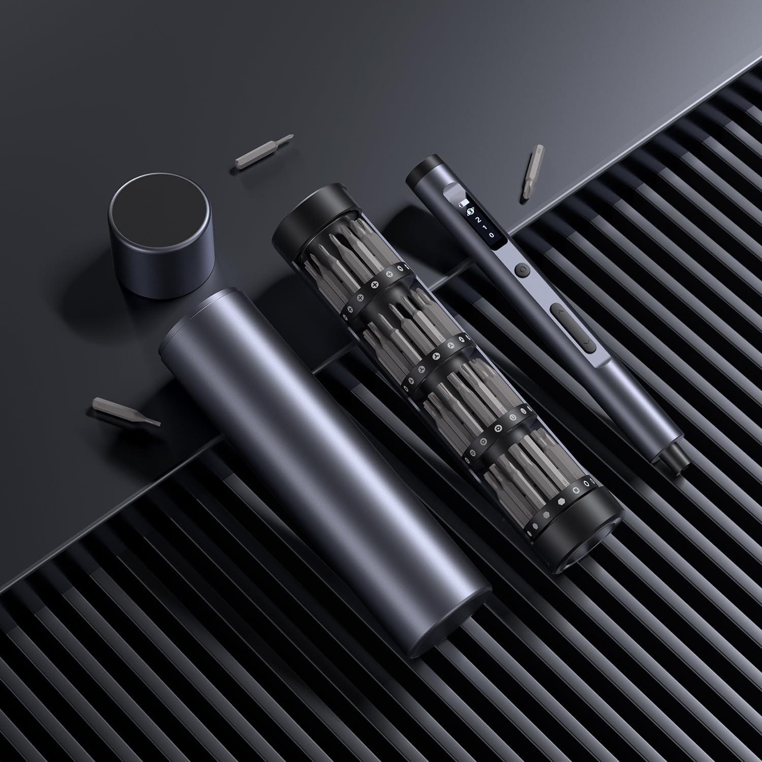 Mini Electric Screwdriver Cordless Set - 60-in-1 rechargeable Precision ...