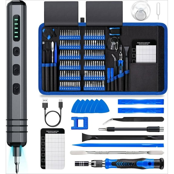 Mini Electric Screwdriver Set 140-IN-1: Small Electric Screwdriver ...