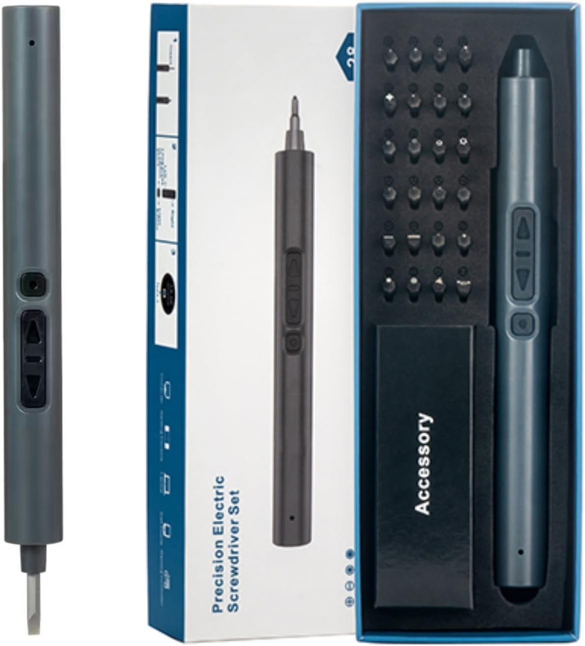 Mini Electric Screwdriver Set, 28 In 1 Cordless Power Precision ...