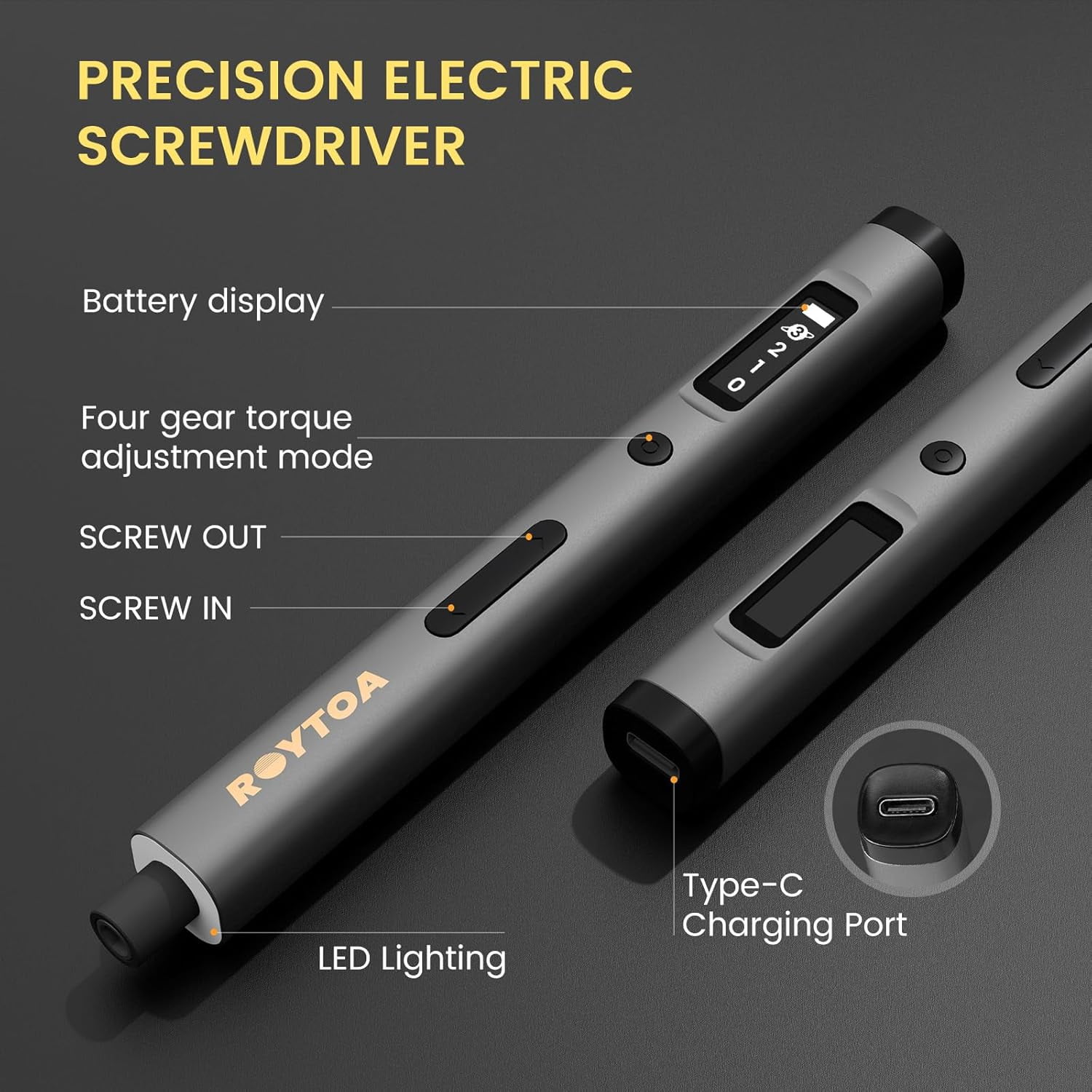 Mini Electric Screwdriver Set 3.7V, Precision Electric Screwdriver ...