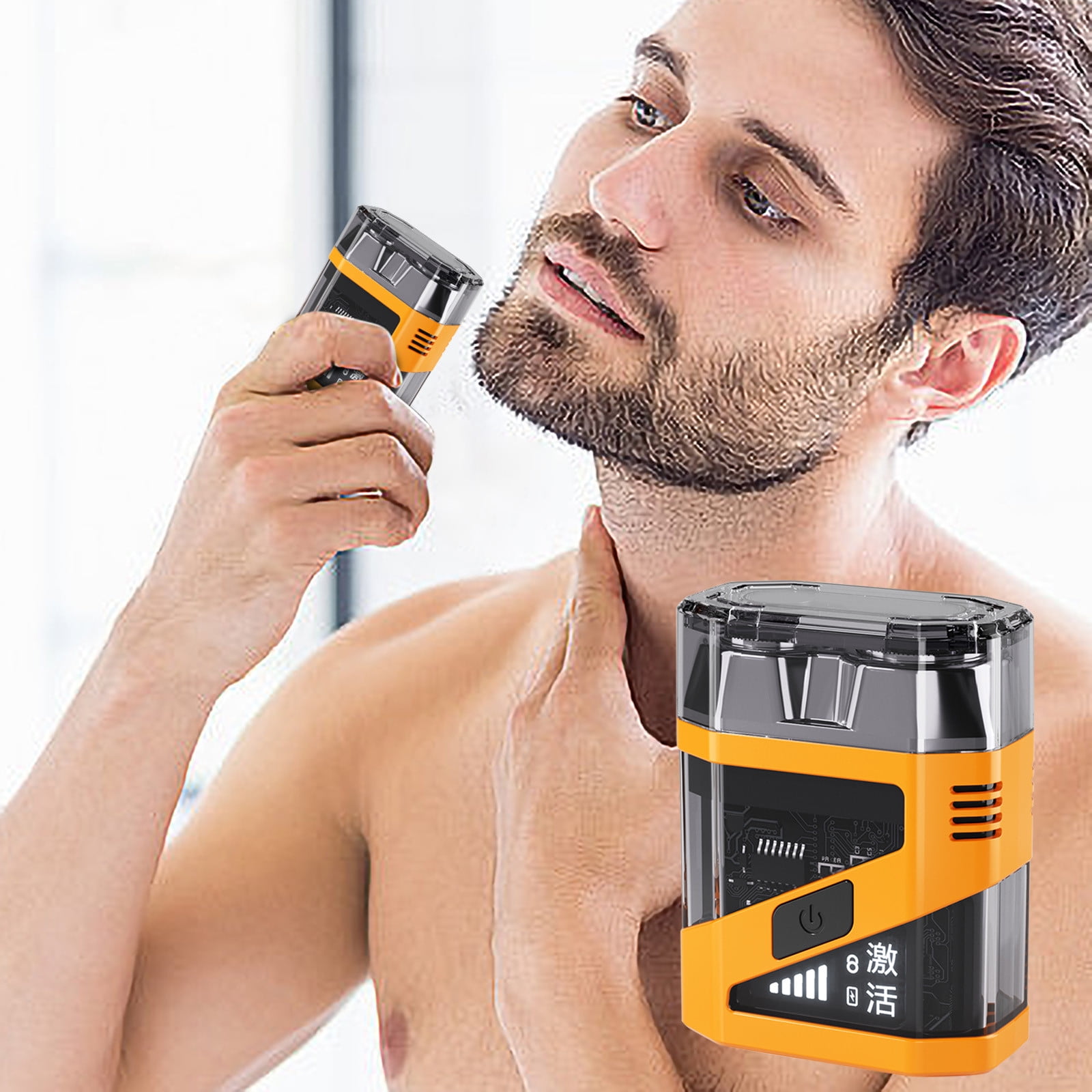 Mini Electric Shaver Portable Travel Shaver Cordless Dry Shave Electric ...
