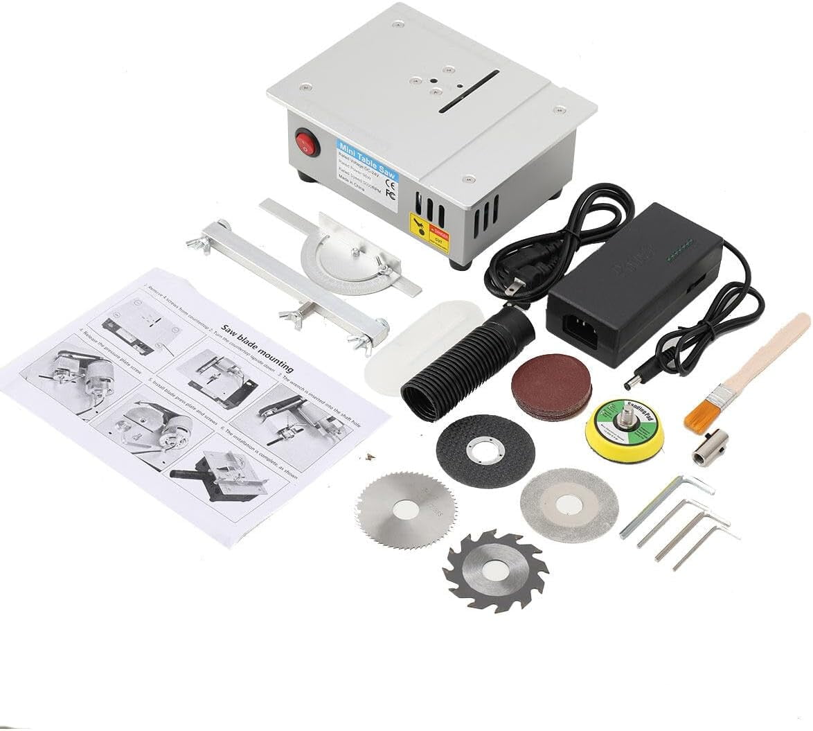 Mini Electric Table Saw Hobby Table Saw Saw 63mm Circular Saw Blade DIY ...
