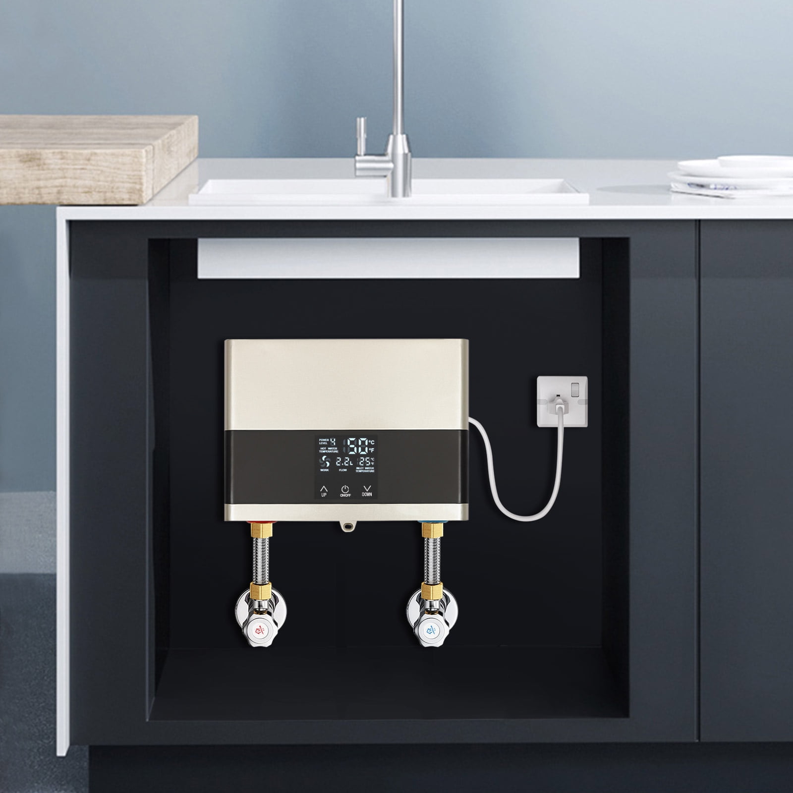 TOOL1SHOoo Electric 110 Volts 4000 Watts Instant Mini Tankless Water ...