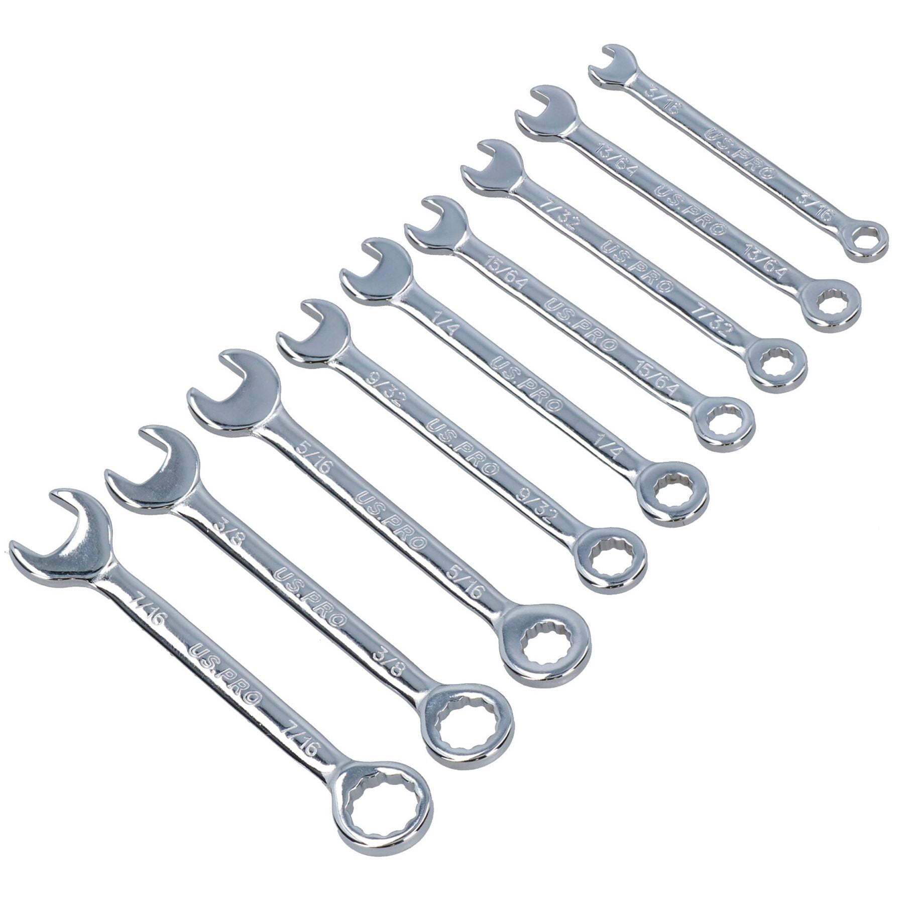 Mini Equal Imperial SAE AF Combination Spanner Set Wrench 5/32” – 7/16 ...