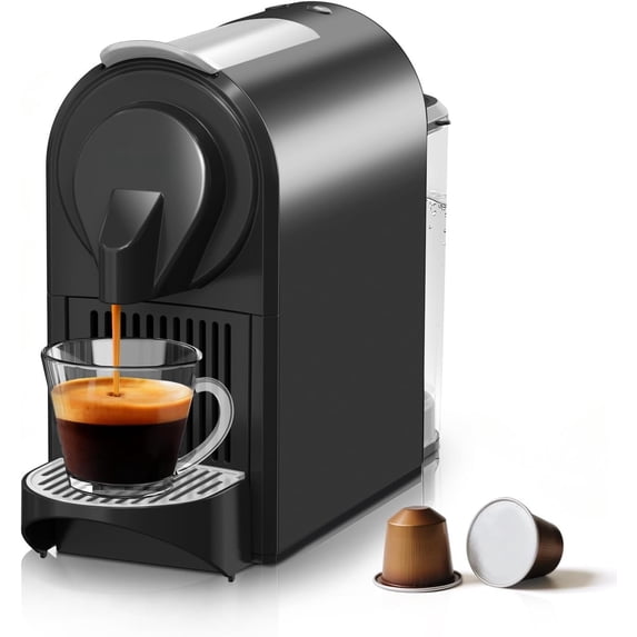 Mini Espresso Machine, 20 Bar Single Cup Coffee Maker, Dual Brew Modes ...