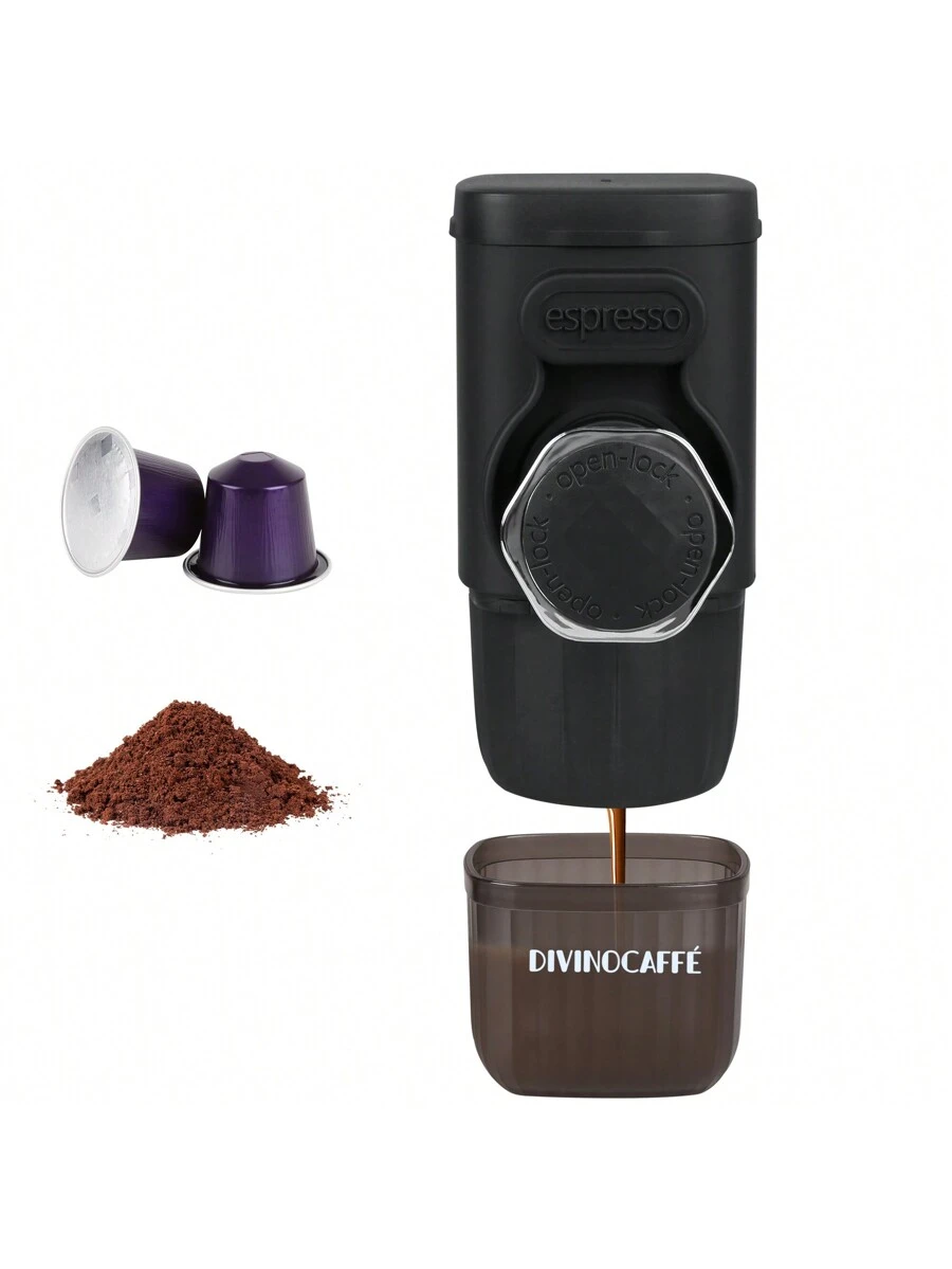 Mini Espresso Machine, Portable Espresso Maker Compatible For Capsules ...