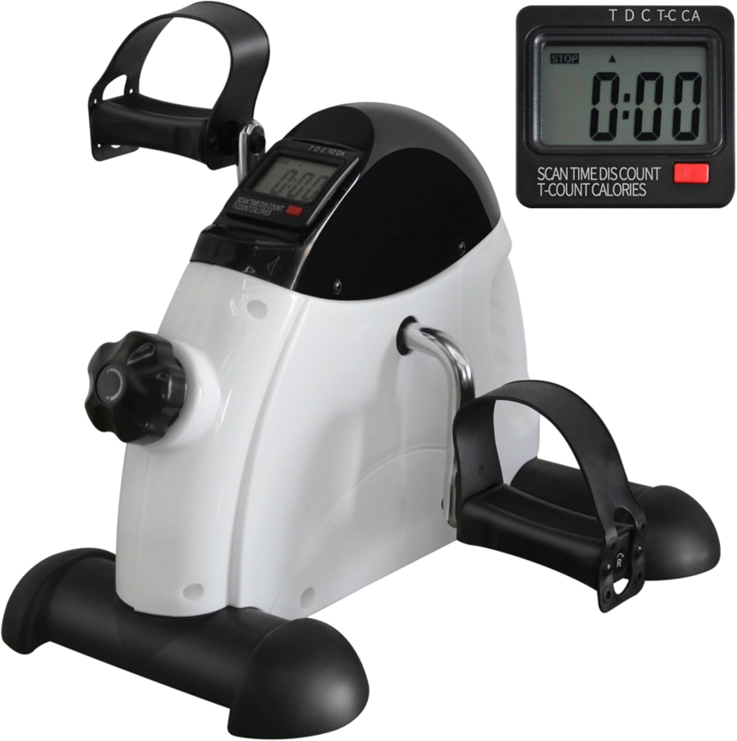 Mini Exercise Bike with LCD Display - Under Desk Cycle Pedal Exerciser ...