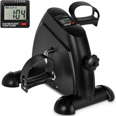 Himaly Mini Exercise Bike, Under Desk Pedal Exerciser with LCD, 240 lbs ...