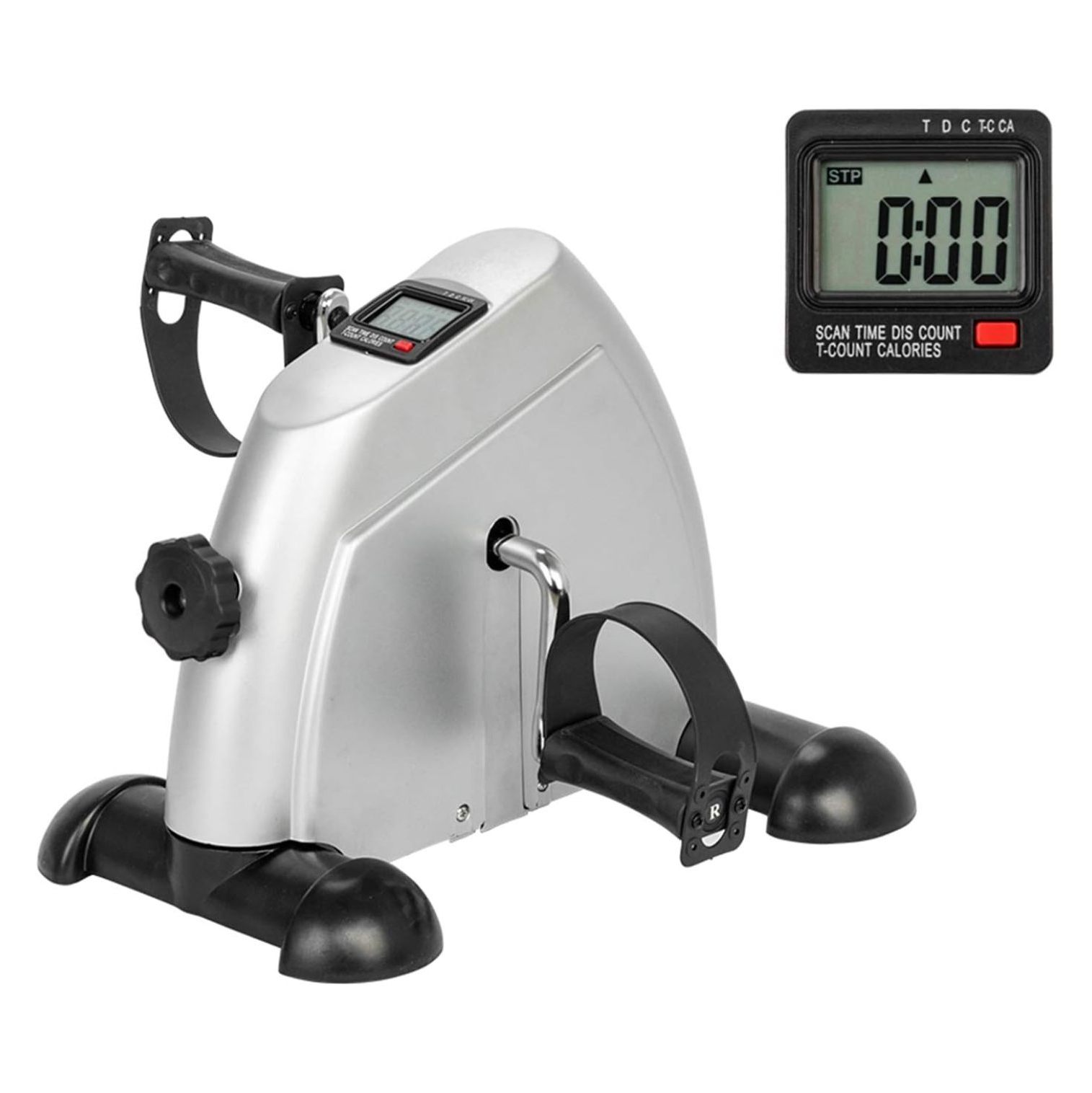 Mini Exercise Bike,Under Desk Bike Pedal Exerciser Portable Foot Cycle Arm & Leg Peddler Machine ...