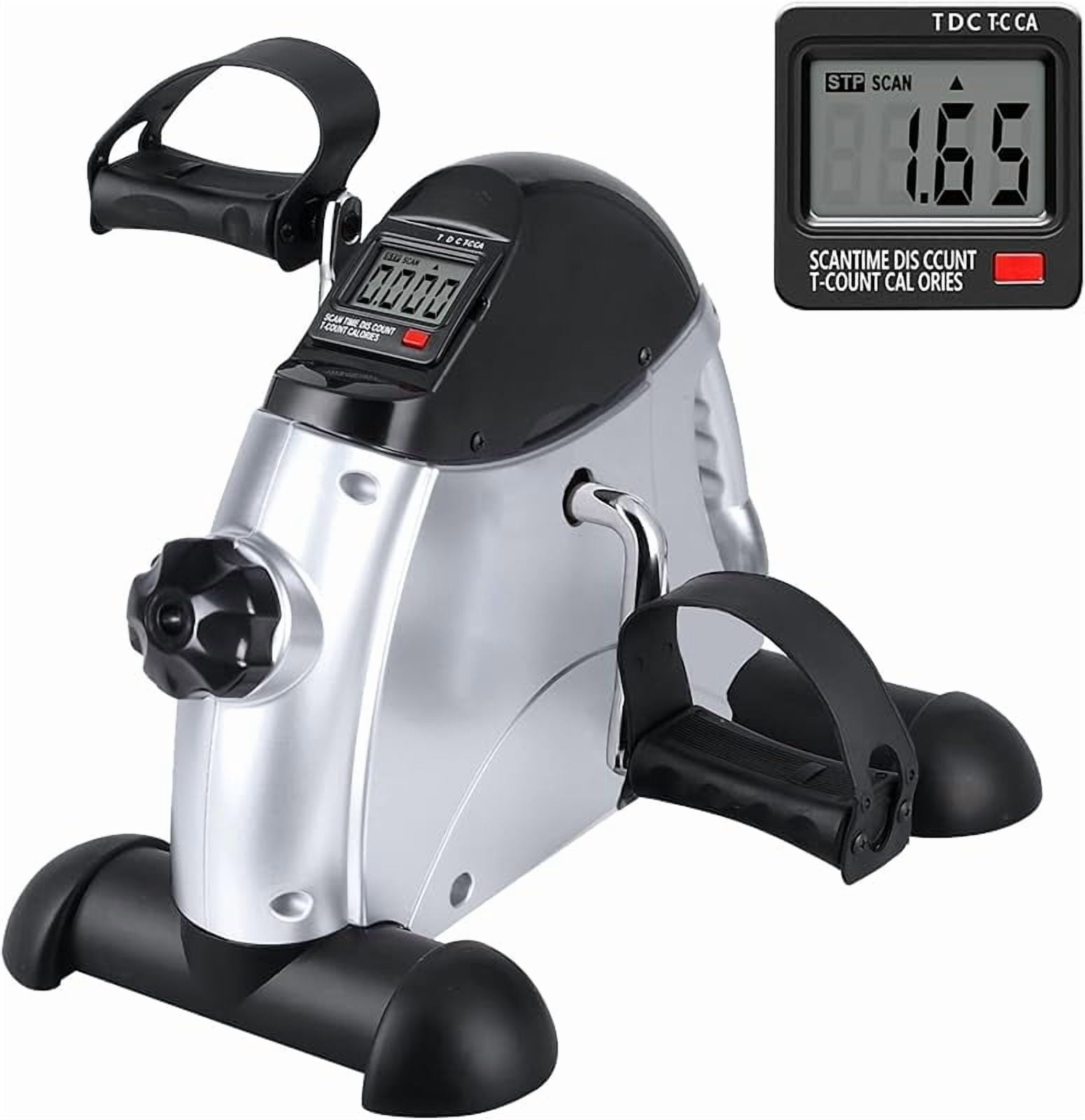 Mini Exercise Bike, Under Desk Pedal Exerciser for Arms and Legs with ...