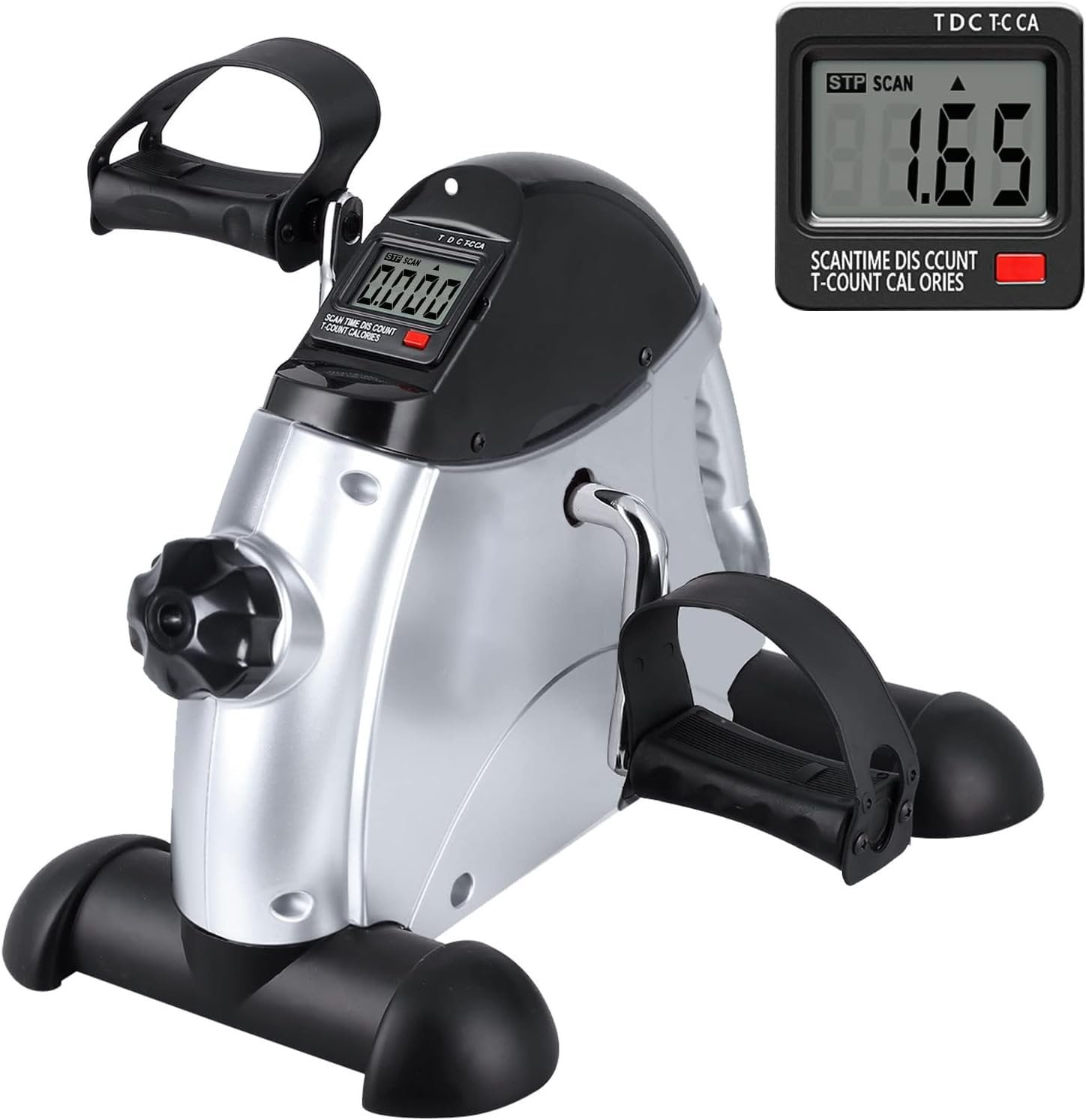 Mini Exercise , Under Desk Pedal Exerciser Portable Foot Cycle Arm ...