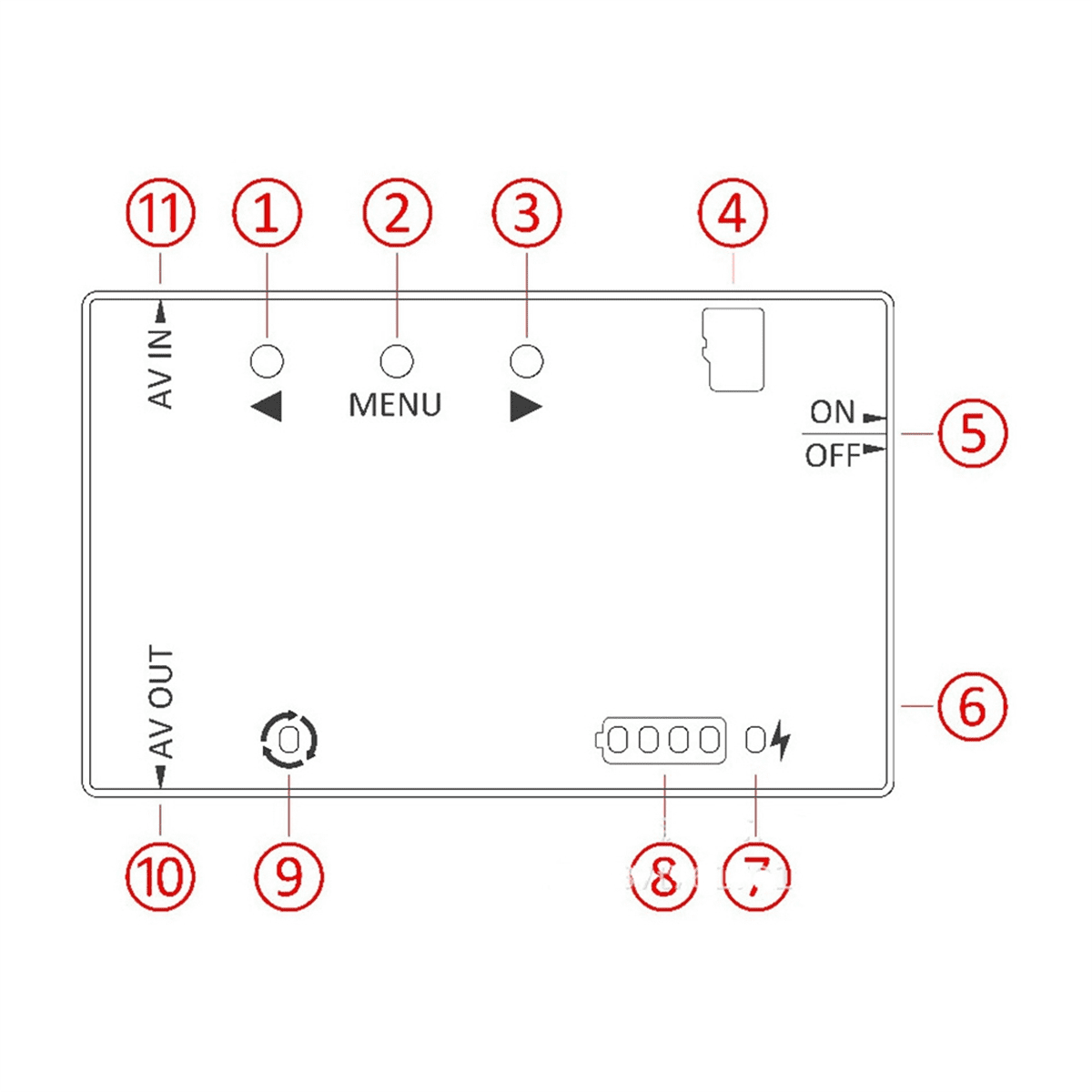 Mini FPV DVR Video Audio Recorder NTSC/PAL Built-in 3.7V 400mah Battery ...