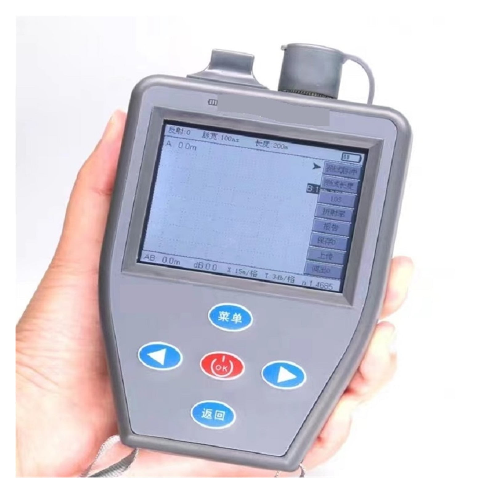 Mini FTTH Active Fiber OTDR With Optical Power Meter Stable Light ...