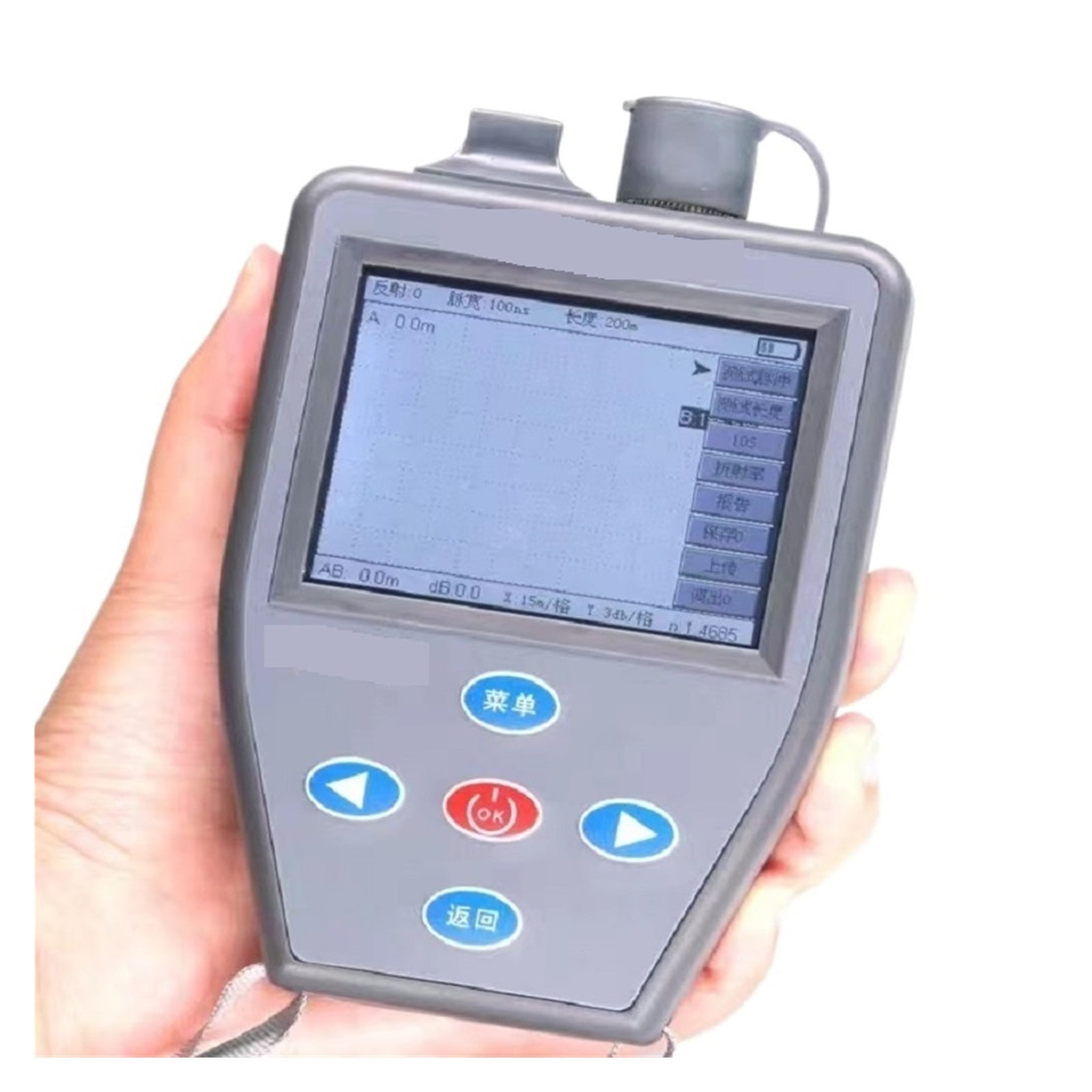 Mini FTTH Active Fiber OTDR With Optical Power Meter Stable Light ...