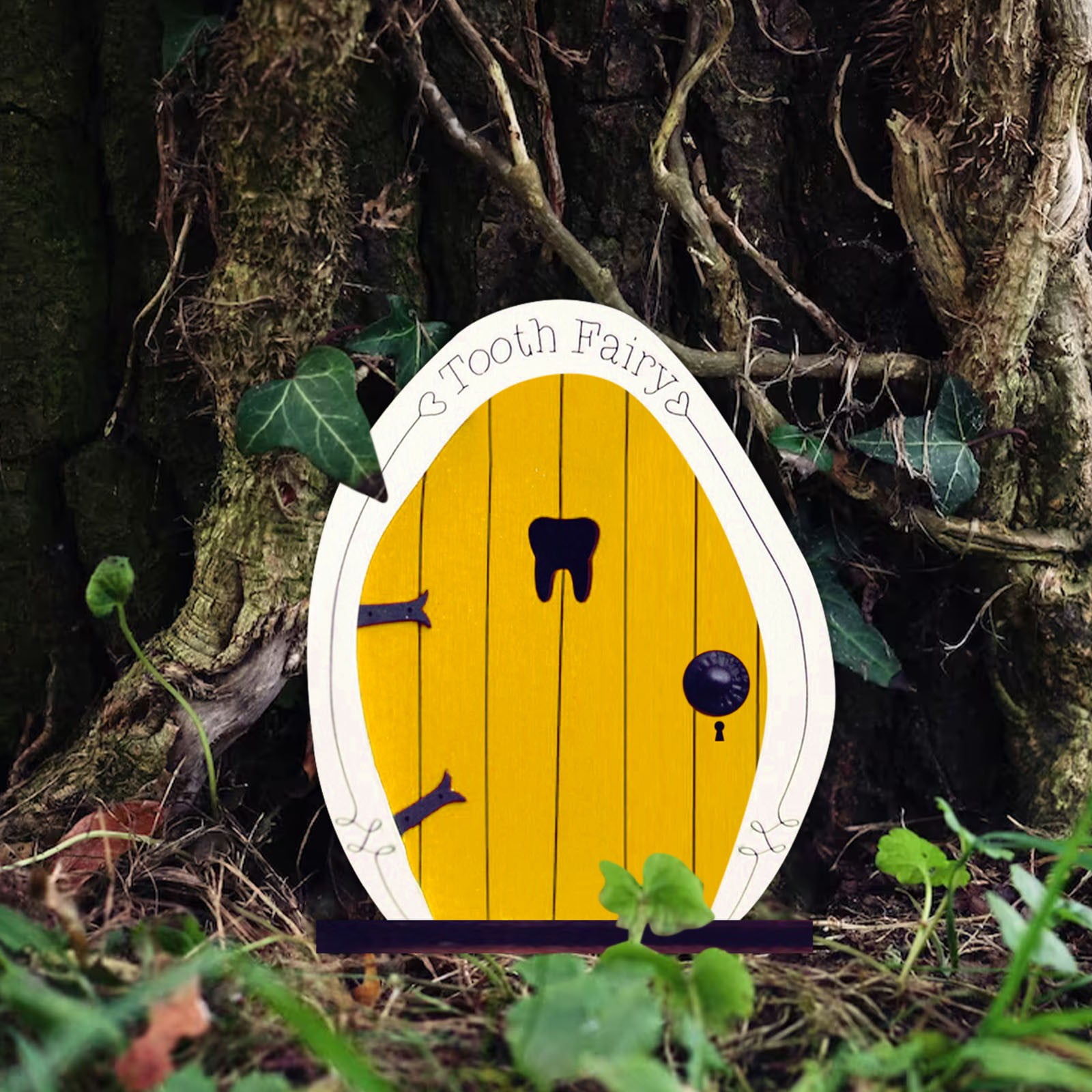 Mini Fairy Garden Door, 3D Tree Door for Bonsai Terrarium, Micro ...