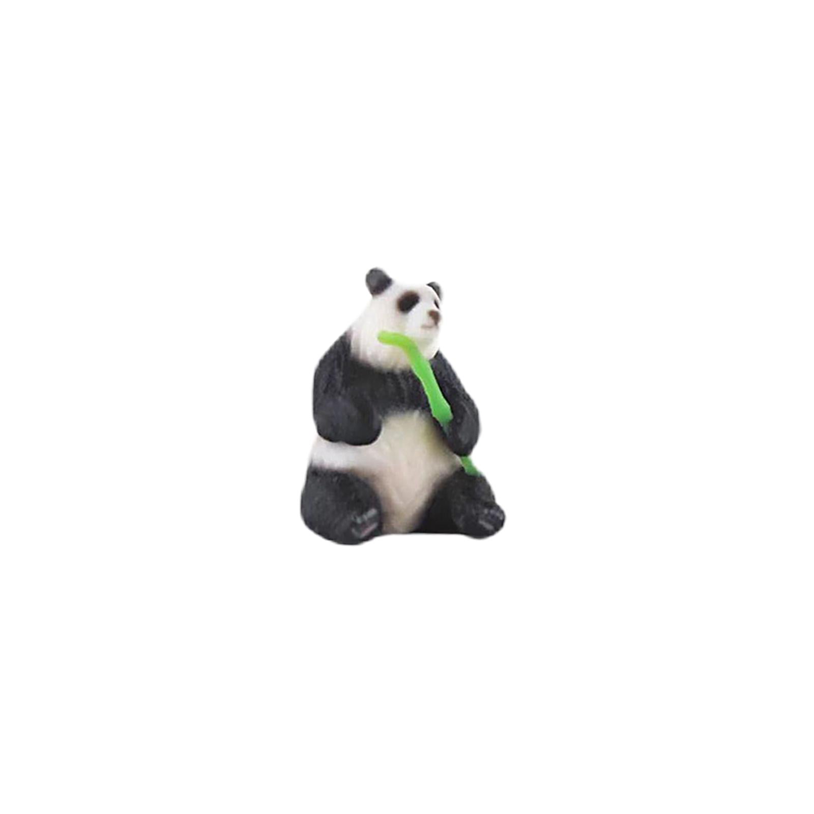 Mini Fairy Garden Panda Statue Cake Toppers 1:87 Scale Fairy Garden ...