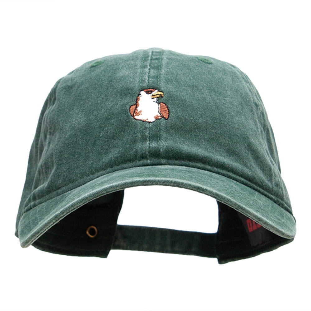 Mini Falcon Embroidered Washed Pigment Dyed Cap - Dk Green OSFM ...