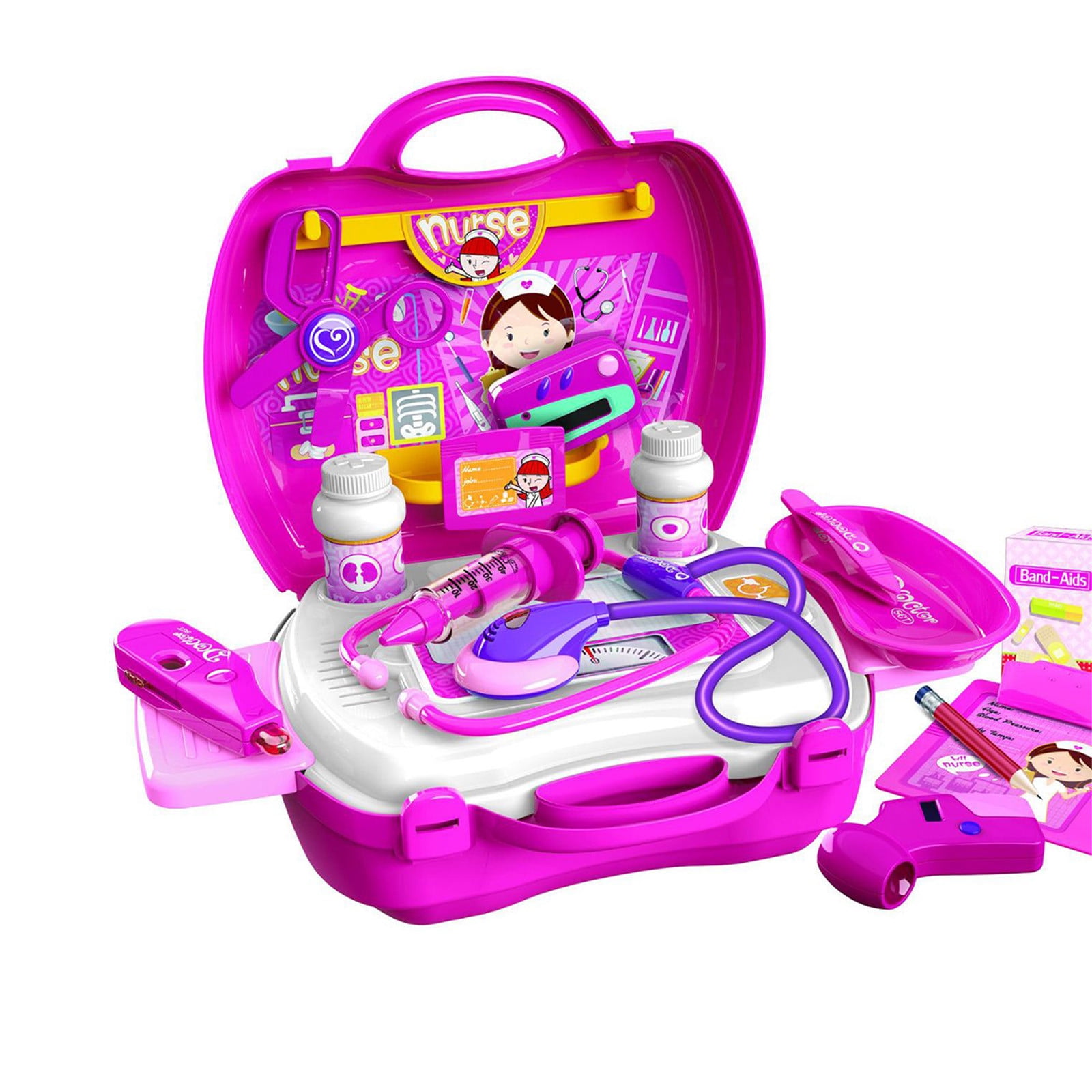 Mini Family Set Set Toys Set Pretend Play Toy Set For Kids Suitcase Kit ...