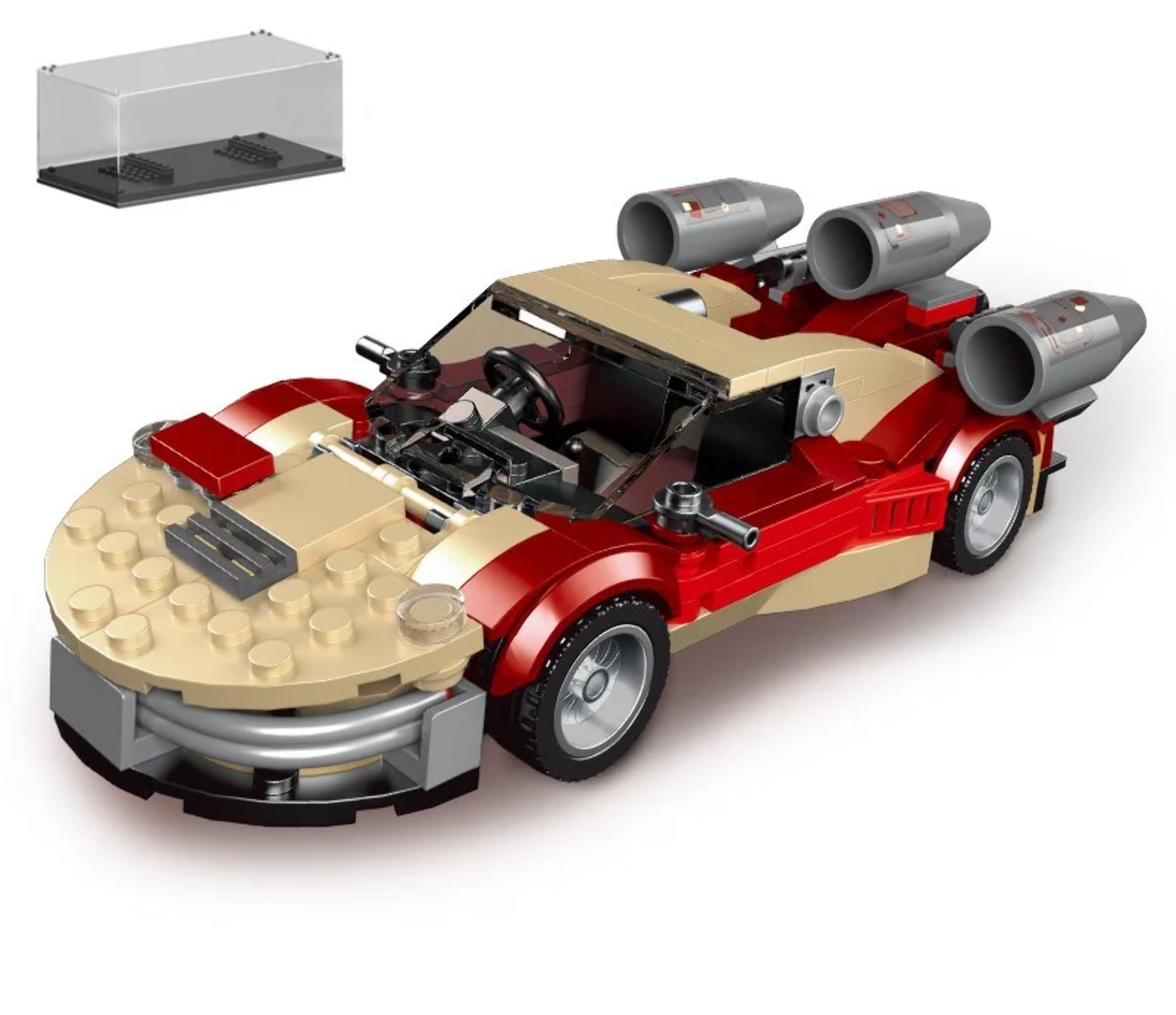 Mini Famous Series Sports Car Assembly Building Blocks Toy Models ...