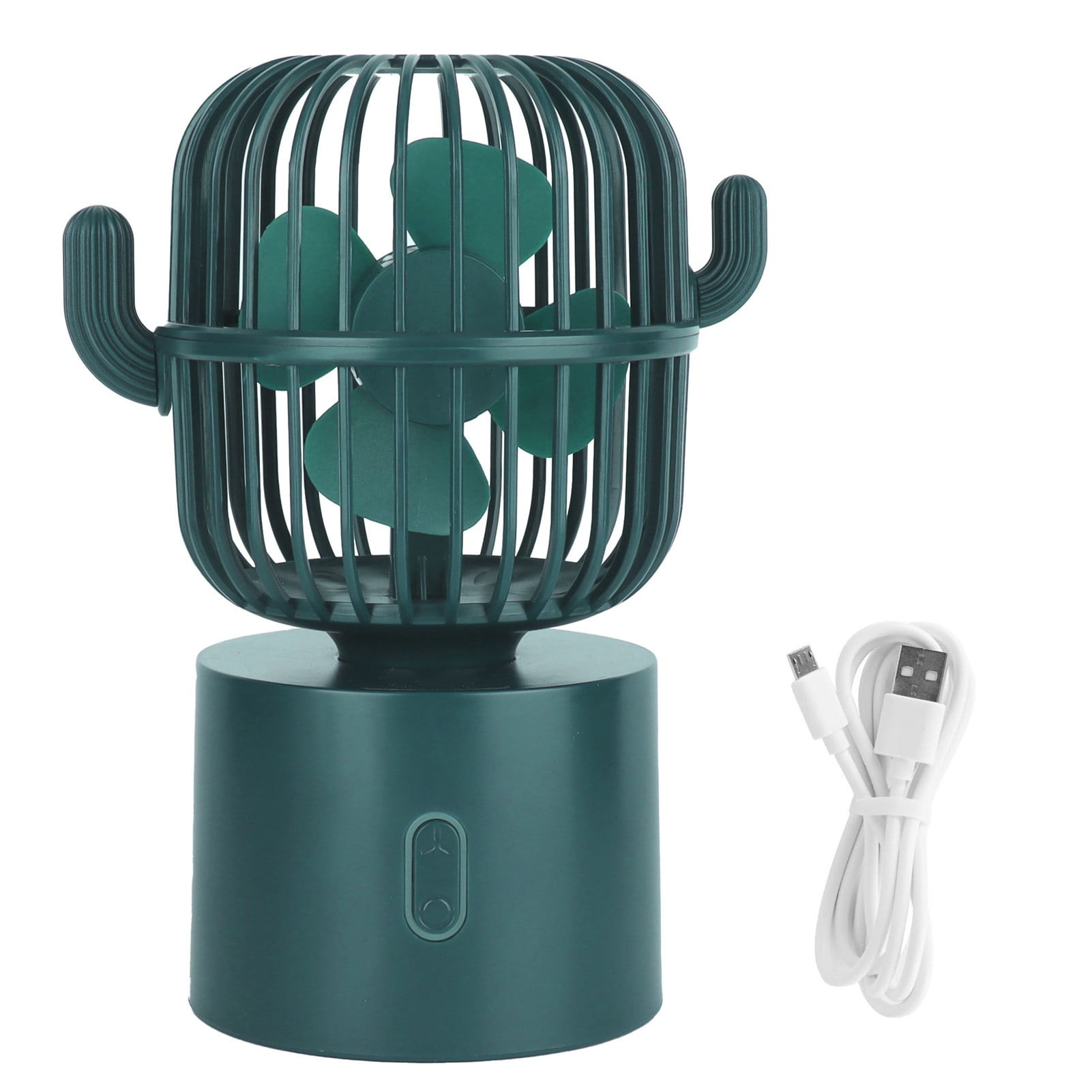Mini Fan Cactus Moving Head USB Charging Portable Desktop Mini Fan for ...