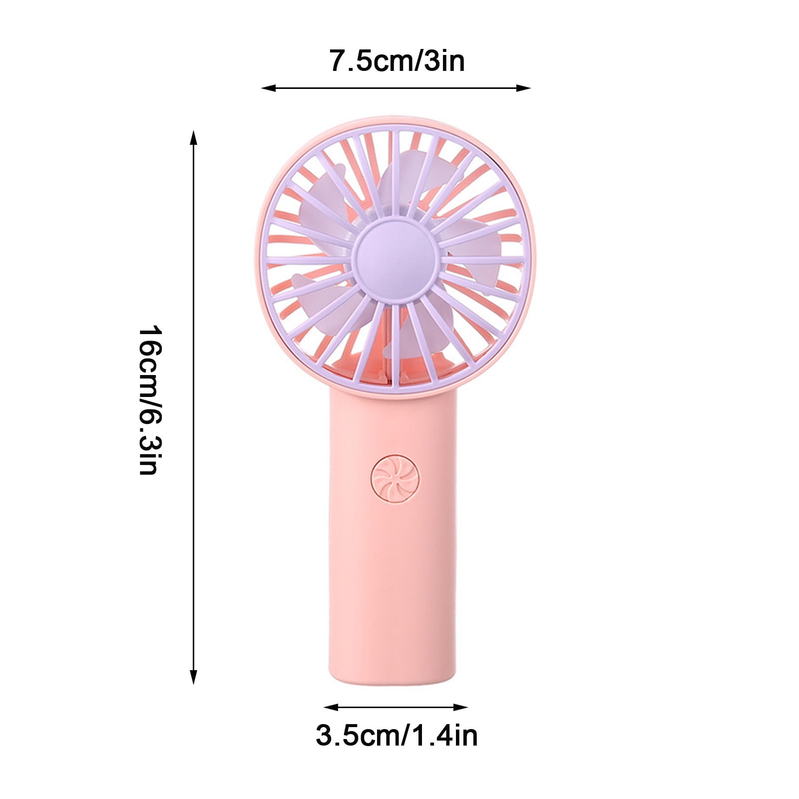 Mini Fan, Mini Handheld Fan, Small Cute Design Portable Fan with 3 ...