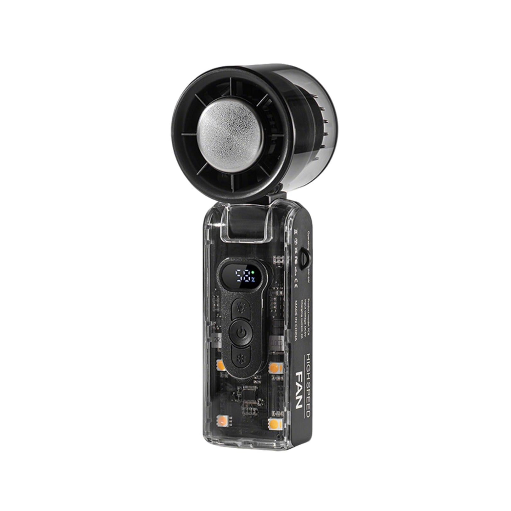 Mini Fan Portable Handheld Turbo Fan Rechargeable Foldable Cooling Fan ...