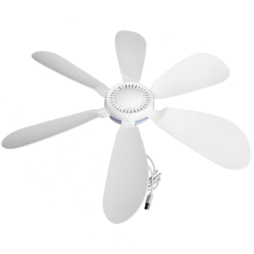 Mini Fan Portable Six Leaf Ceiling Small Ceilng outside Fans USB for ...