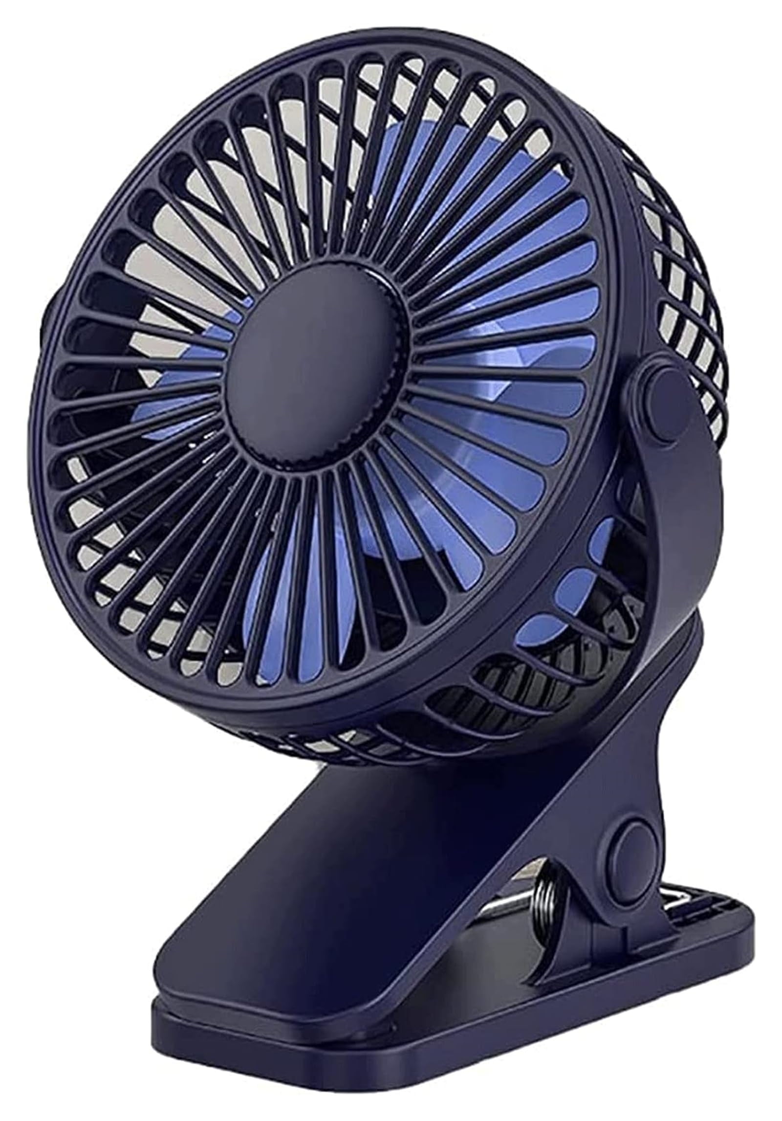 Mini Fan Strong Airflow Powered Clip on Mini Fan Rechargeable USB ...