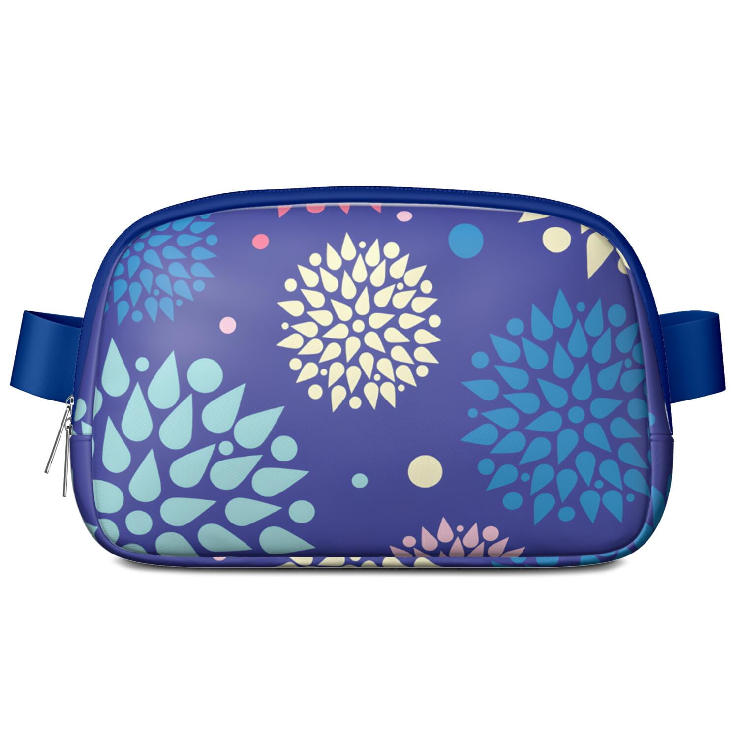 Mini Fanny Pack Multicolor Floral Flower Abstract Boho Belt Bag for ...
