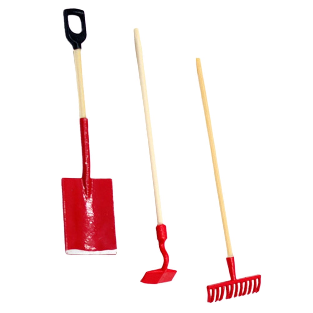 Mini Farm Tool Model Miniature Dollhouse Accessories Tools for Rake ...