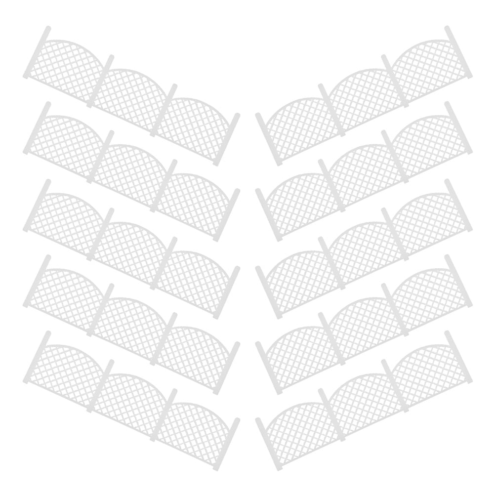 White ABS Mini Fence for Decoration with Fine Workmanship and Realistic ...