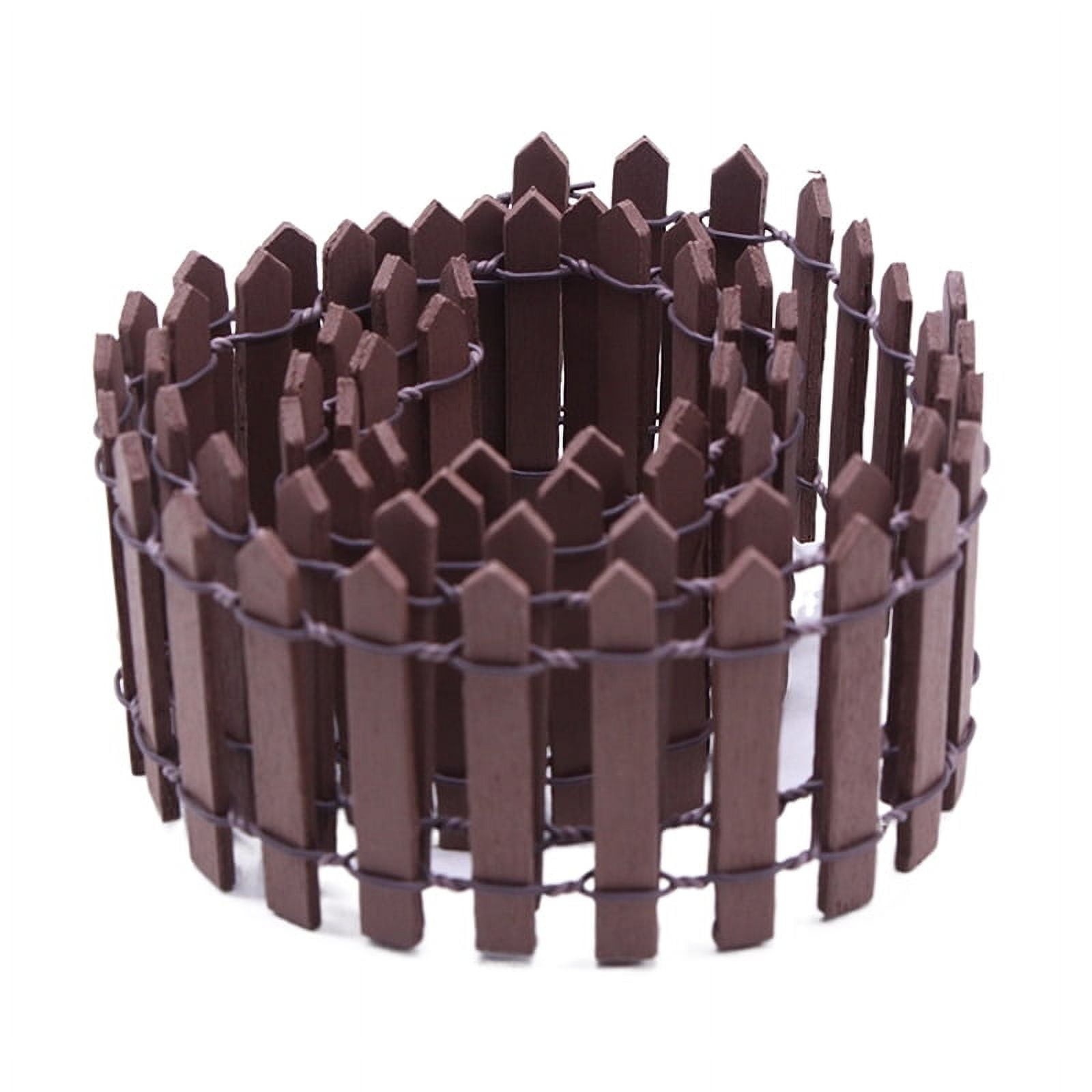 Mini Fence Garden And Bonsai Decoration Fairy Tale Garden Fence Wooden ...