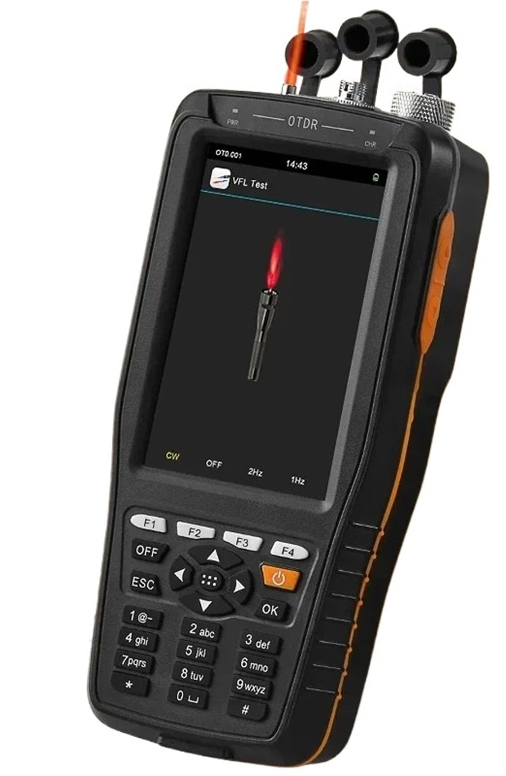 Mini Fiber Optic OTDR Optical Fiber Reflectometer 1550nm 60KM Visual ...