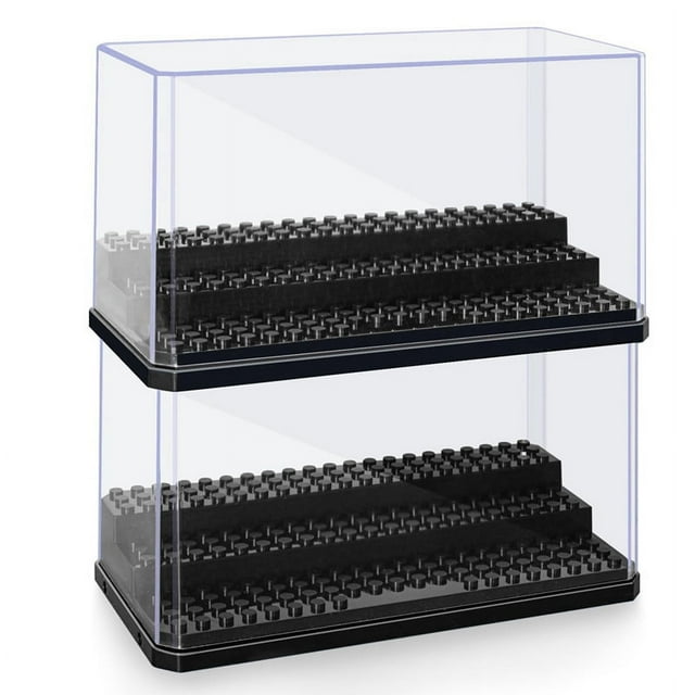 Mini Figure Display Box, Stackable Dustproof Building Block Display Box ...